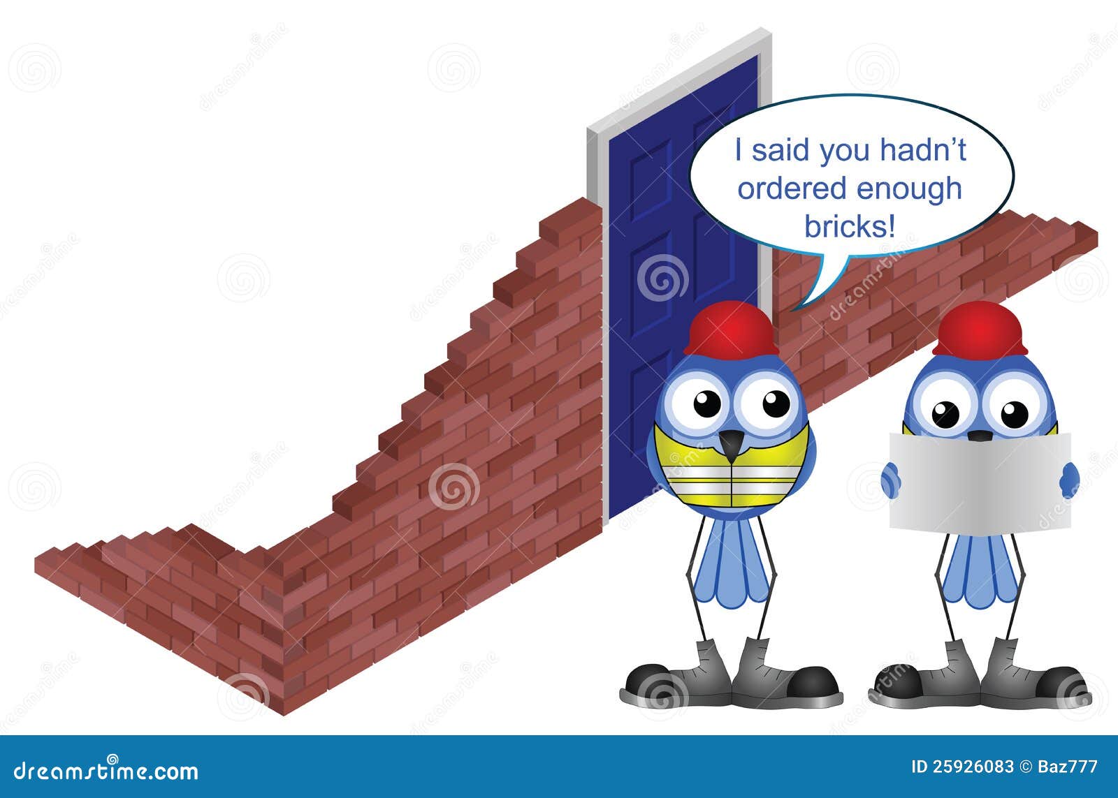 Brick order shortfall stock vector. Illustration of brick - 25926083