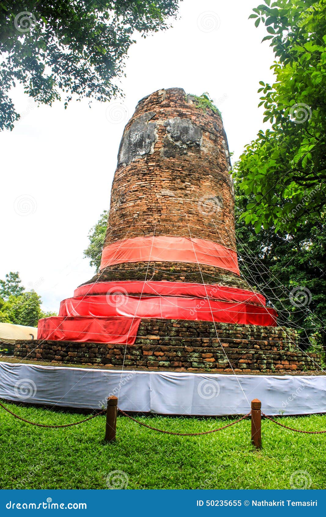 Brick pagoda stock image. Image of statue, brick, culture - 50235655