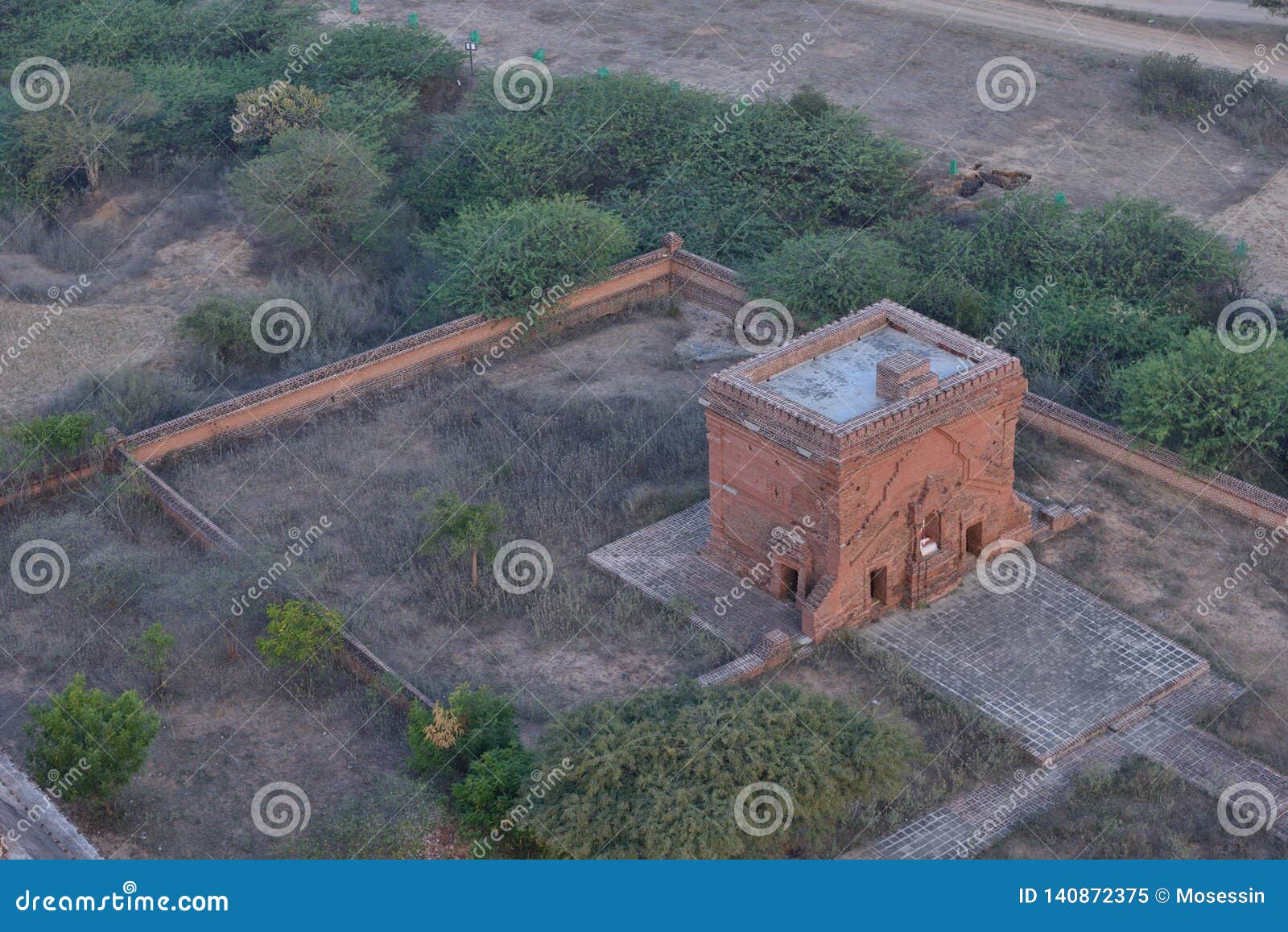 Brick Pagoda Myanmar Bagan Buddha Stock Image - Image of burmese, field ...