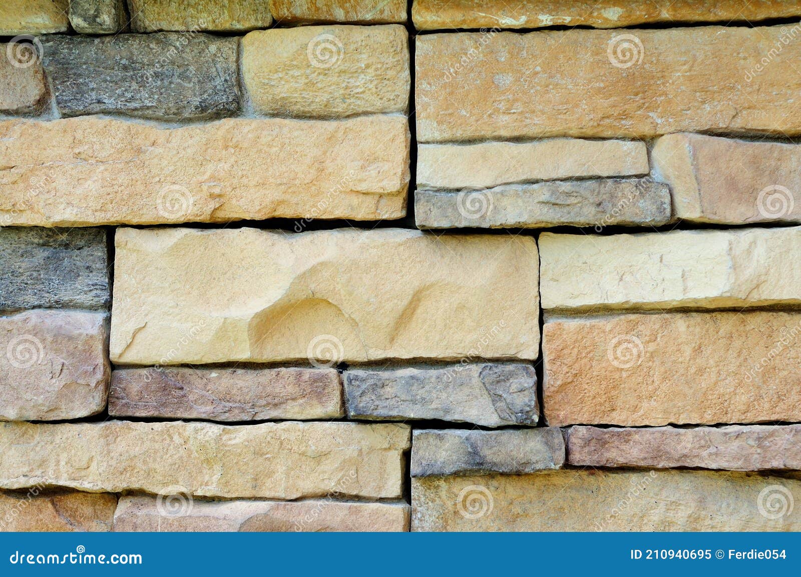 Brick Panels of Different Colors Stock Image - Image of horizontal ...