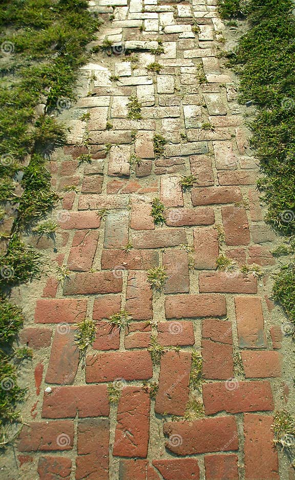 Brick path stock image. Image of details, exploration - 3191261