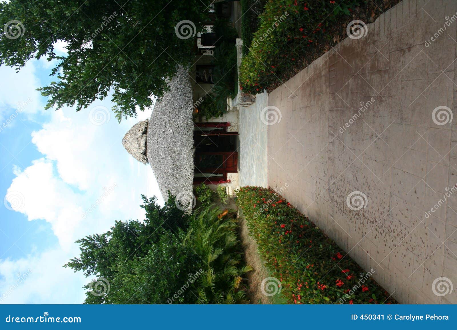 Brick Pathway stock image. Image of tropics, path, luxury - 450341