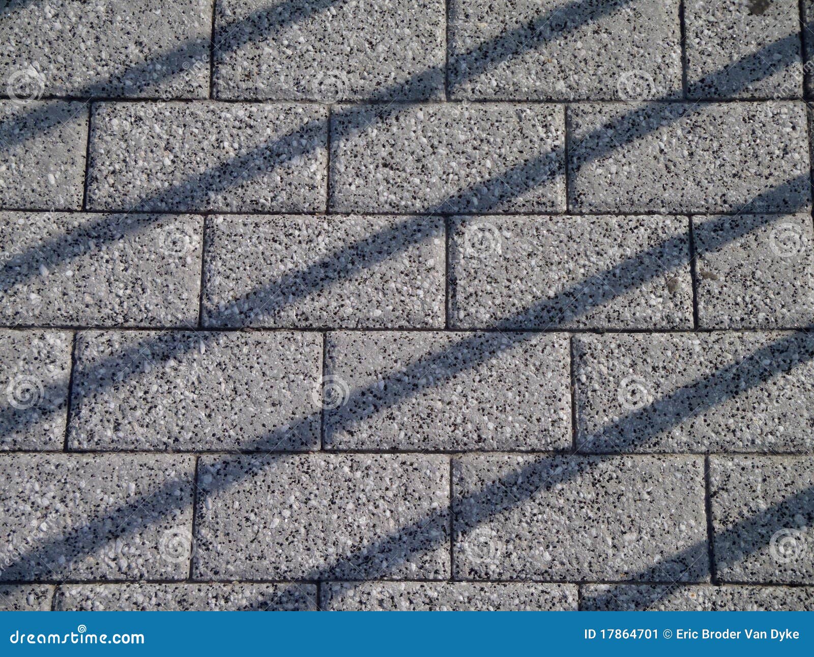 Brick Pathway with Shadow Lines Crossing Over it Stock Image - Image of ...