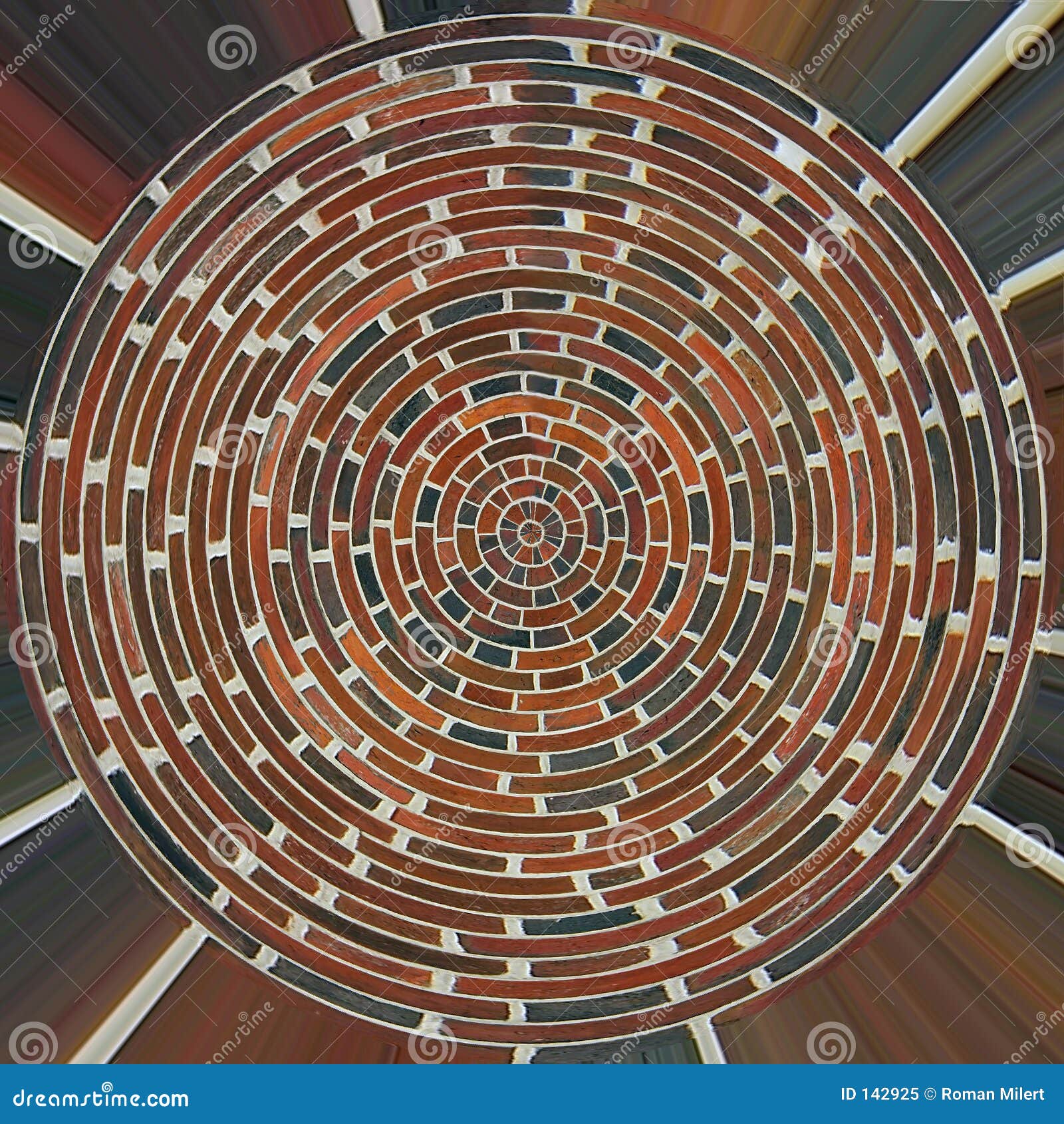 Brick pattern stock image. Image of abstract, center, rays - 142925