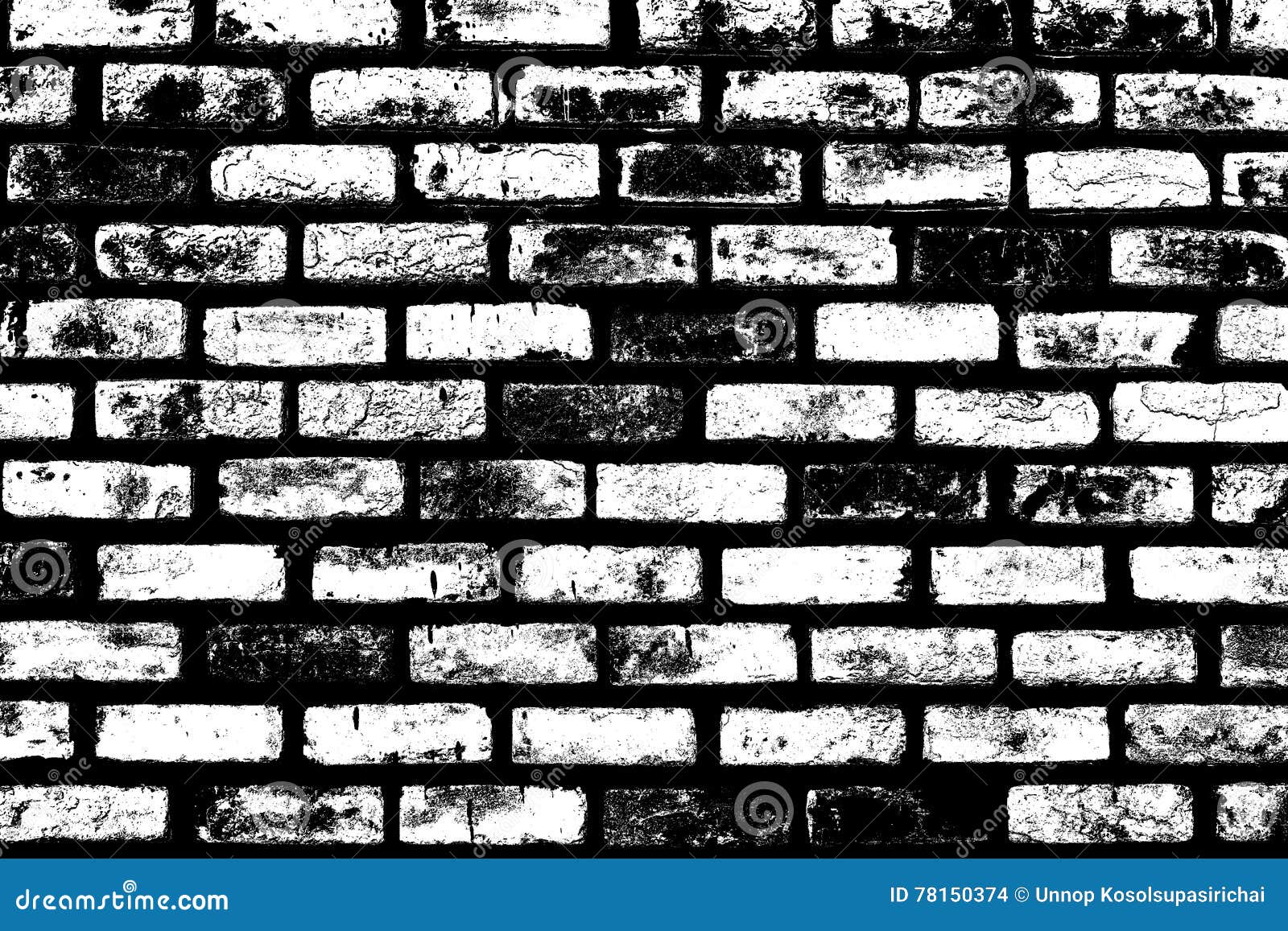 Brick Pattern in Black and White Stick in the Wall As a Background ...