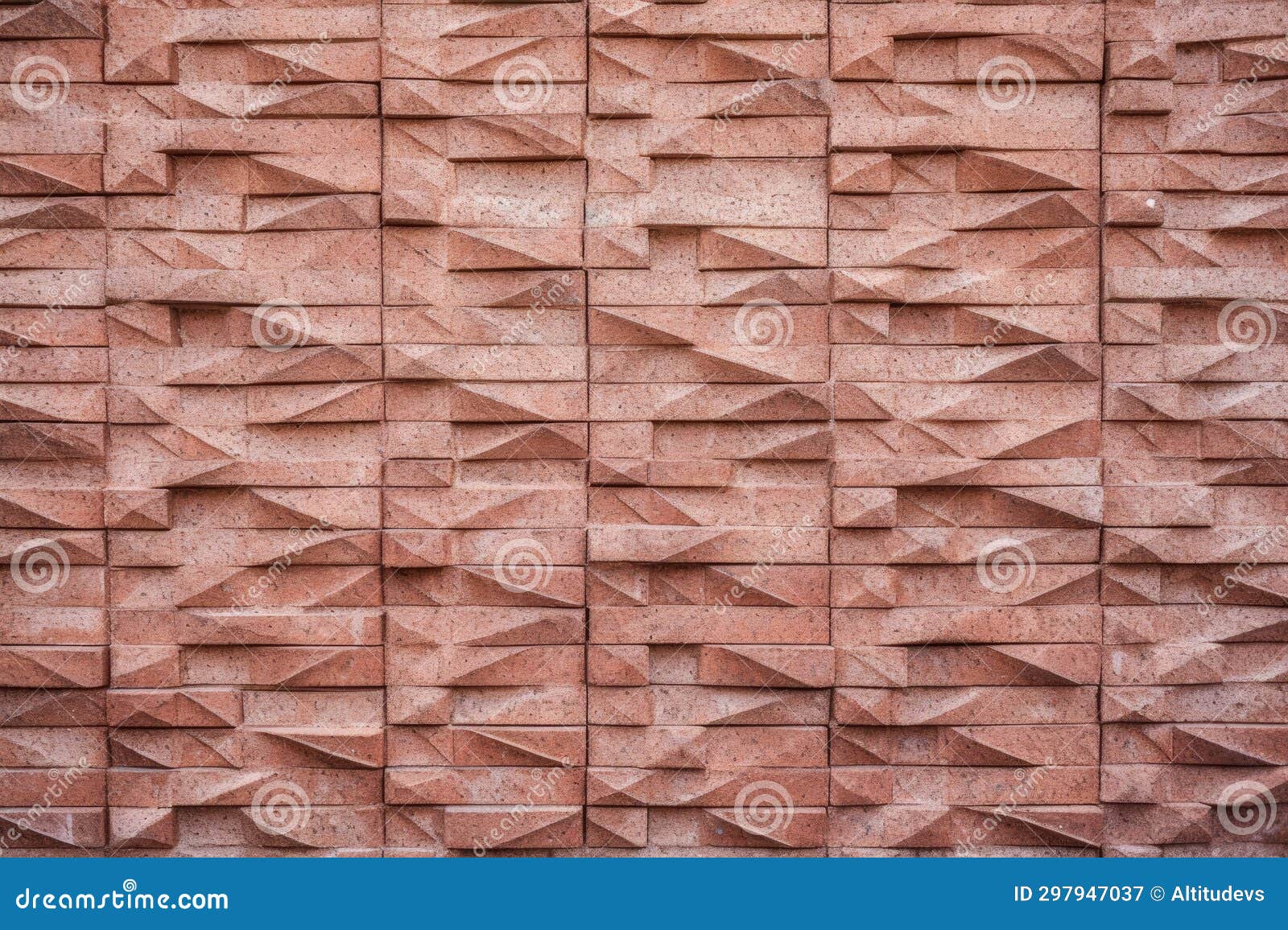 Brick Pattern Imprinted Onto a Concrete Wall Stock Image - Image of ...