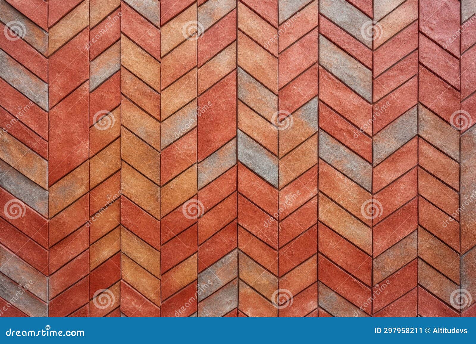 Brick Pattern Imprinted Onto a Concrete Wall Stock Image - Image of ...