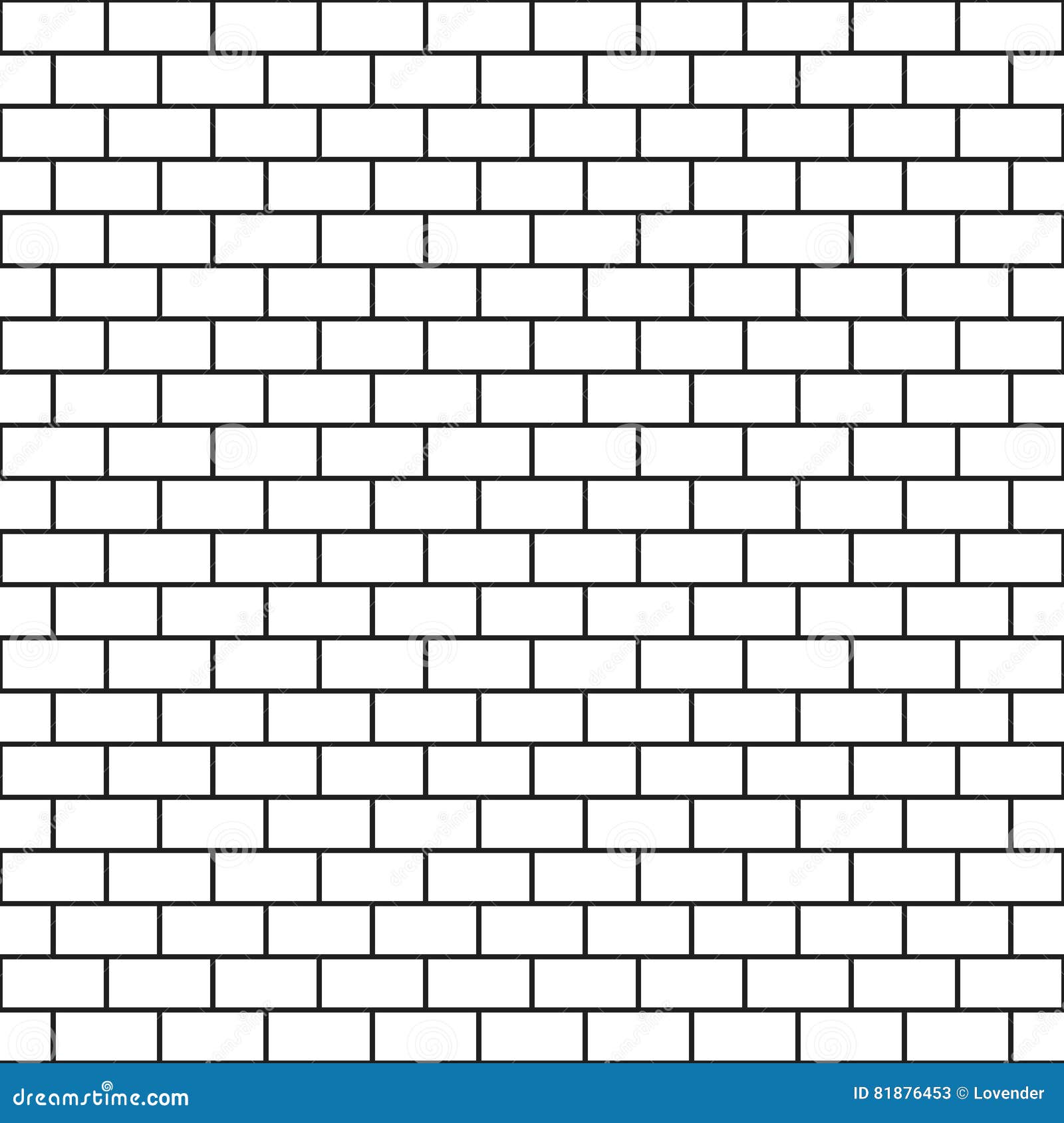 Brick Pattern. Seamless Vector Background Stock Vector - Illustration ...