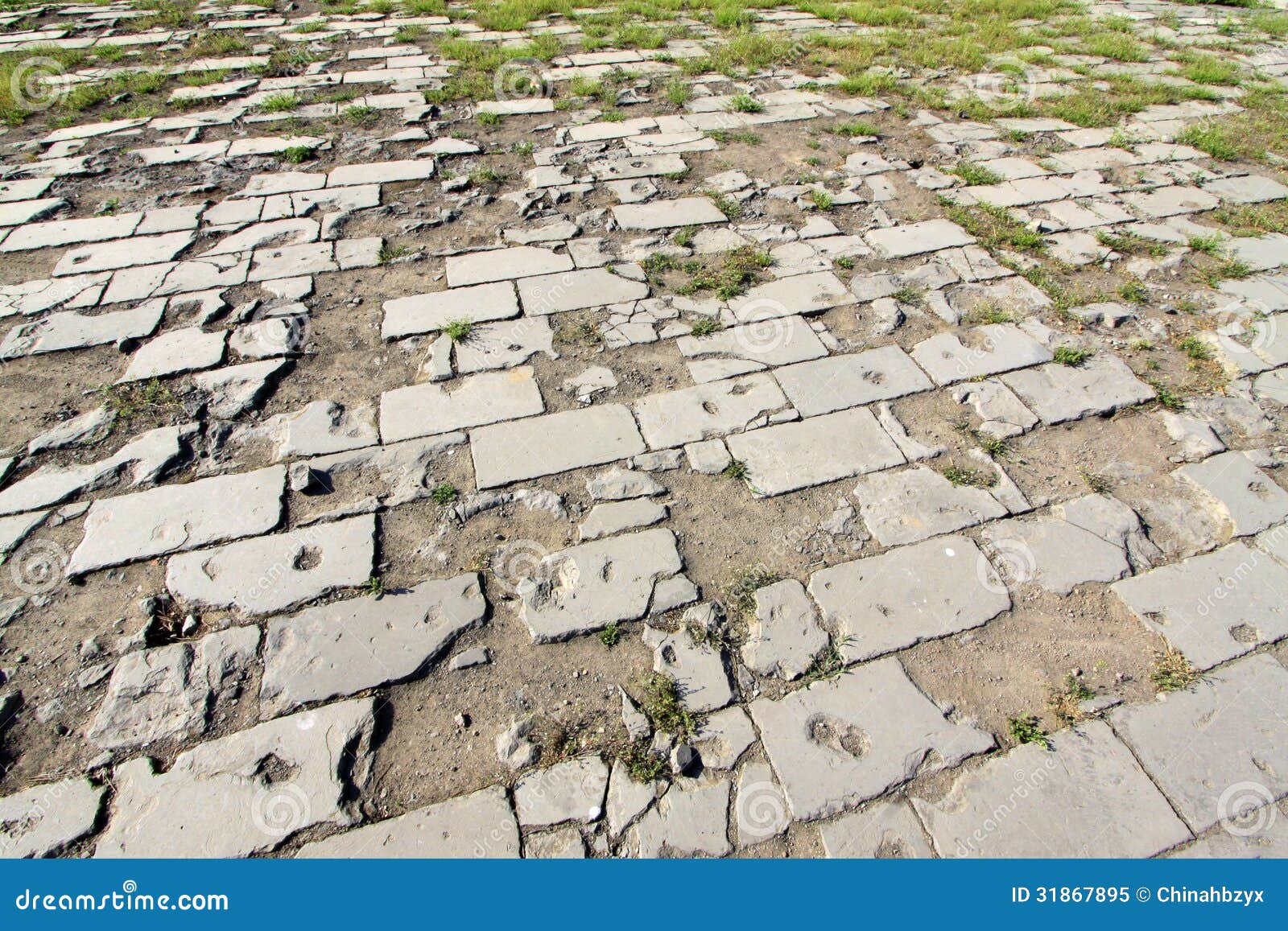 Brick paved ground stock image. Image of china, surface - 31867895