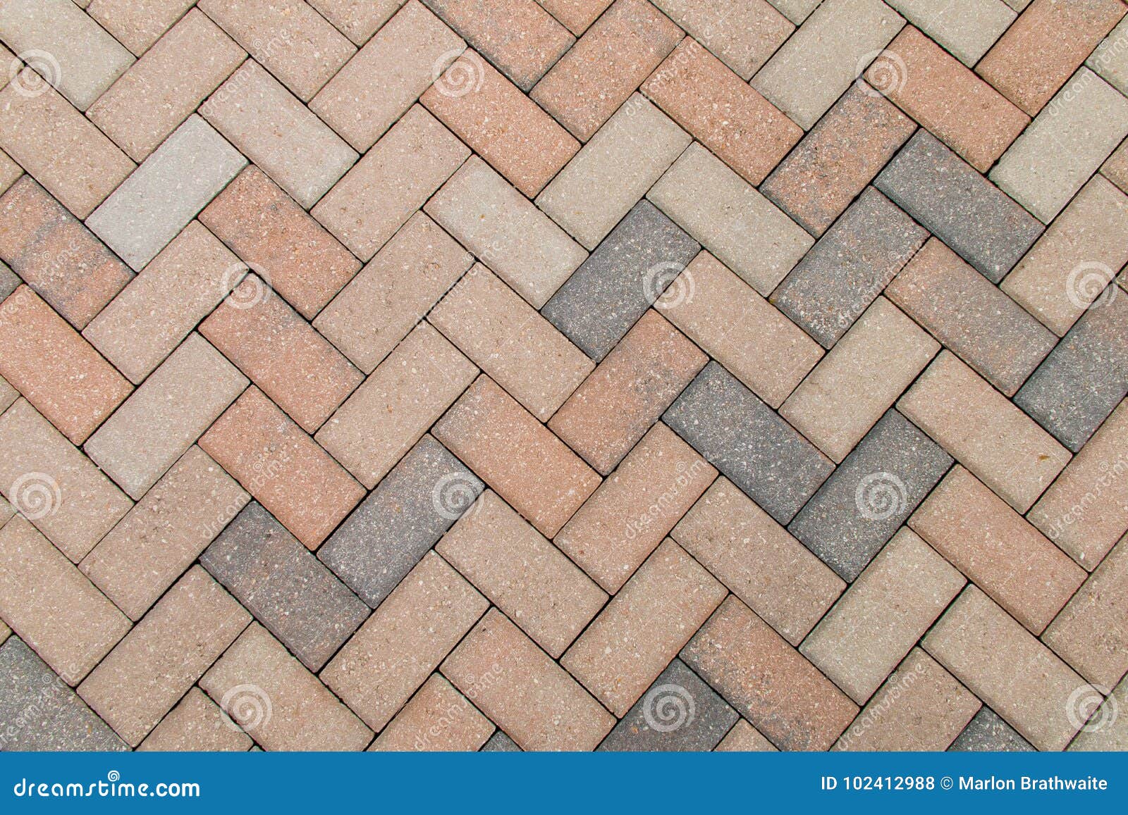 Brick pavers stock photo. Image of herringbone, stonework - 102412988