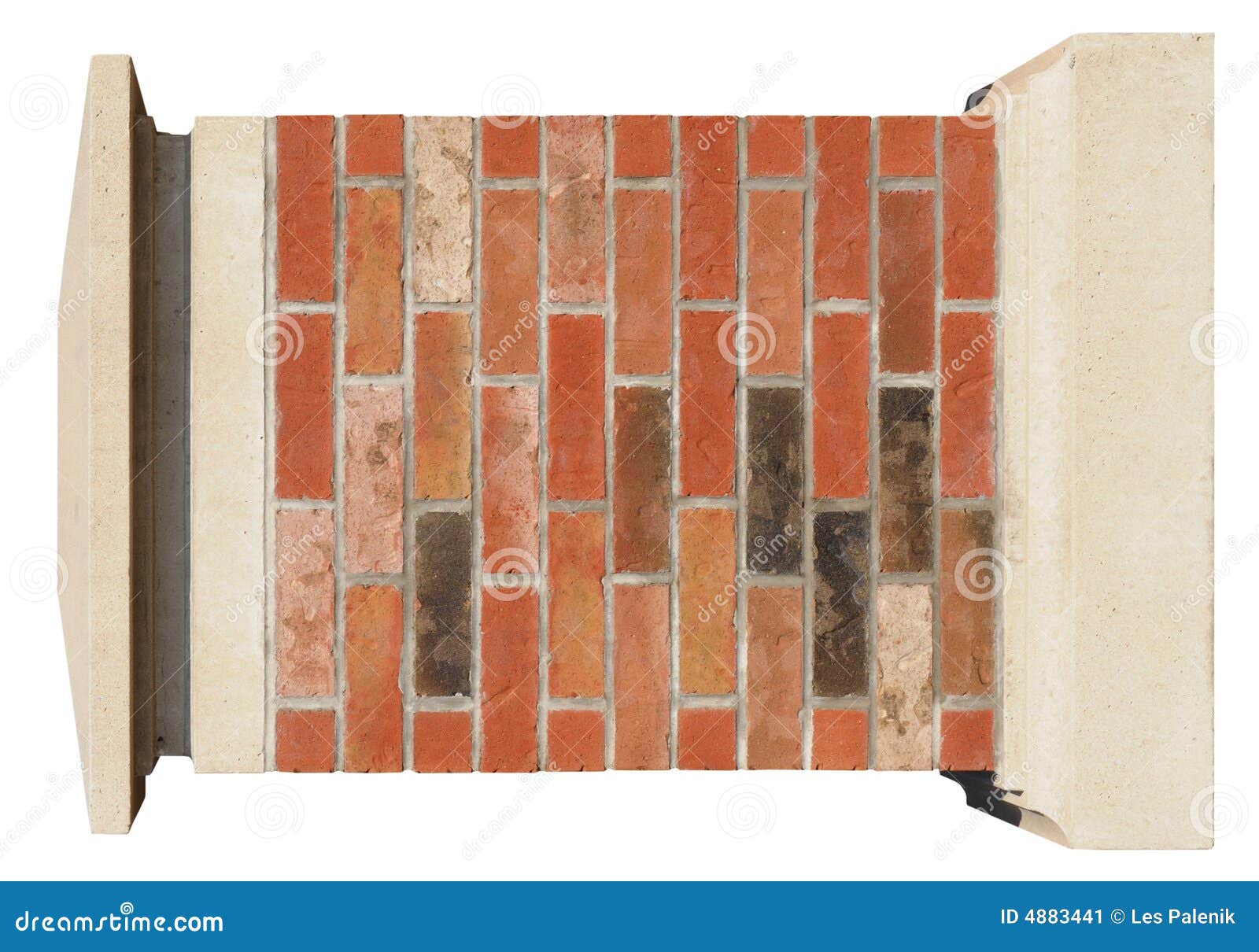 Brick Pillar Stock Image - Image: 4883441