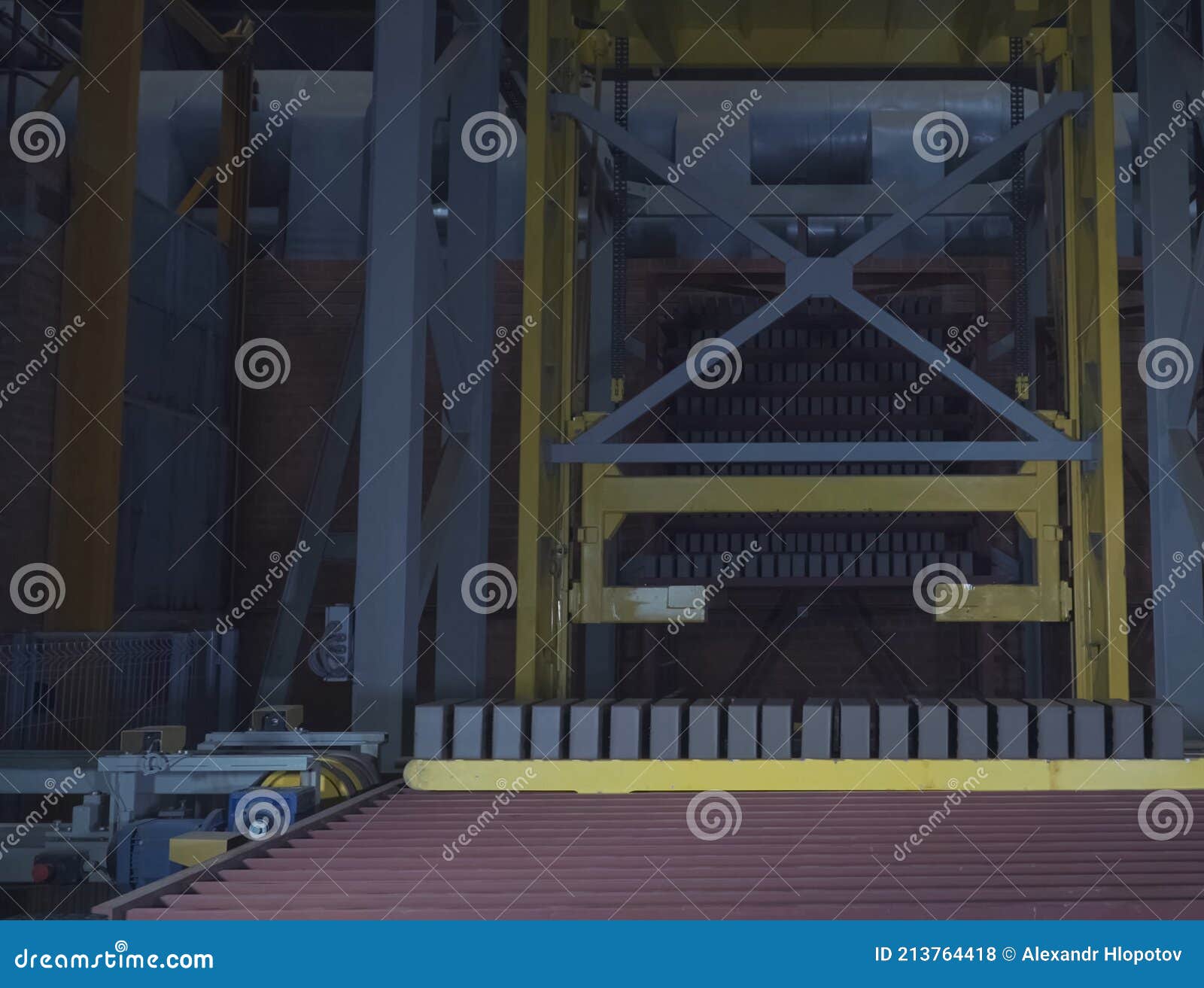 Brick Production, Hollow Ceramic Bricks Factory Stock Photo - Image of ...