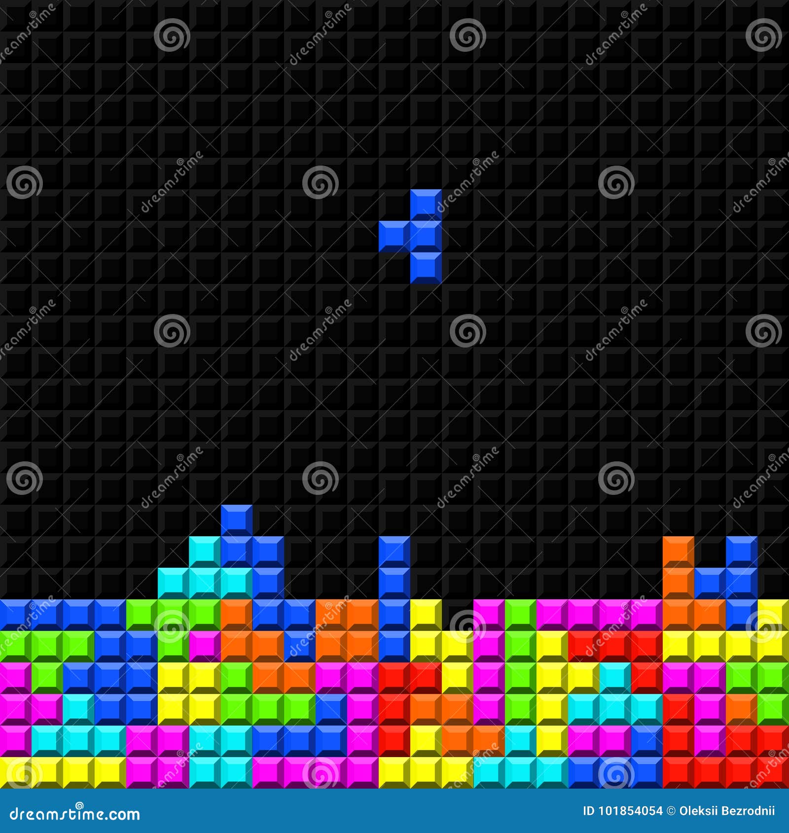 Brick retro game stock vector. Illustration of colored - 101854054 Brick retro game stock vector. Illustration of colored - 101854054