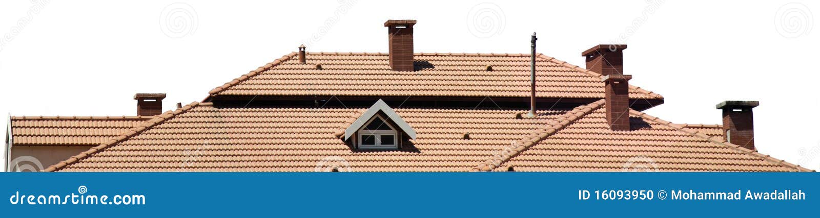 Brick Roof stock photo. Image of tile, residential, architectural ...