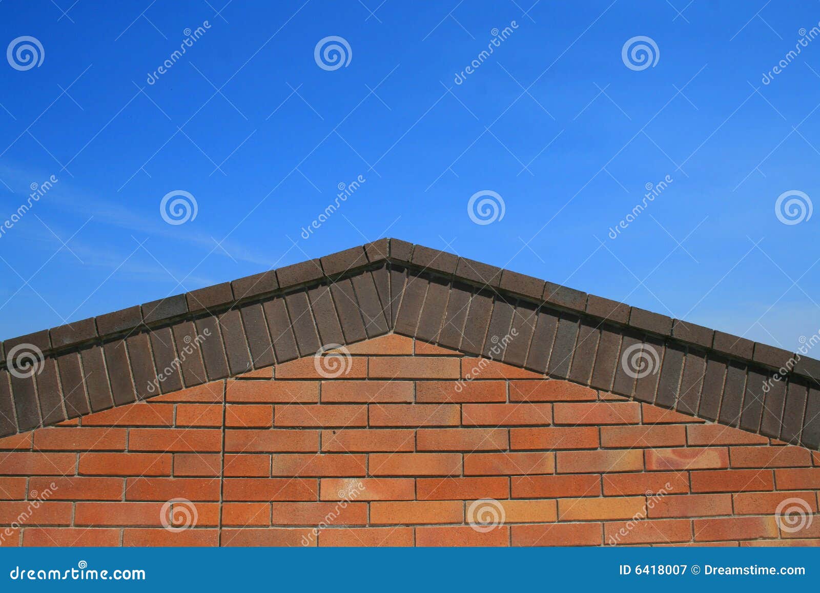 Brick Roof Peak stock image. Image of peak, building, object - 6418007