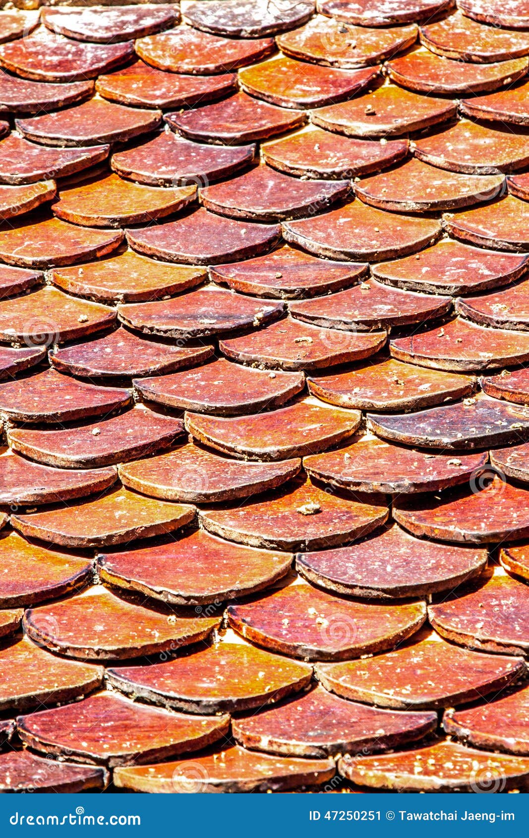 Brick roof tiles stock image. Image of grunge, brick - 47250251