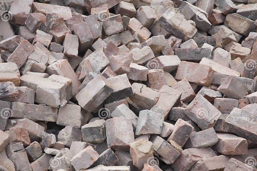 Brick Rubble stock image. Image of supplies, used, building - 3241577