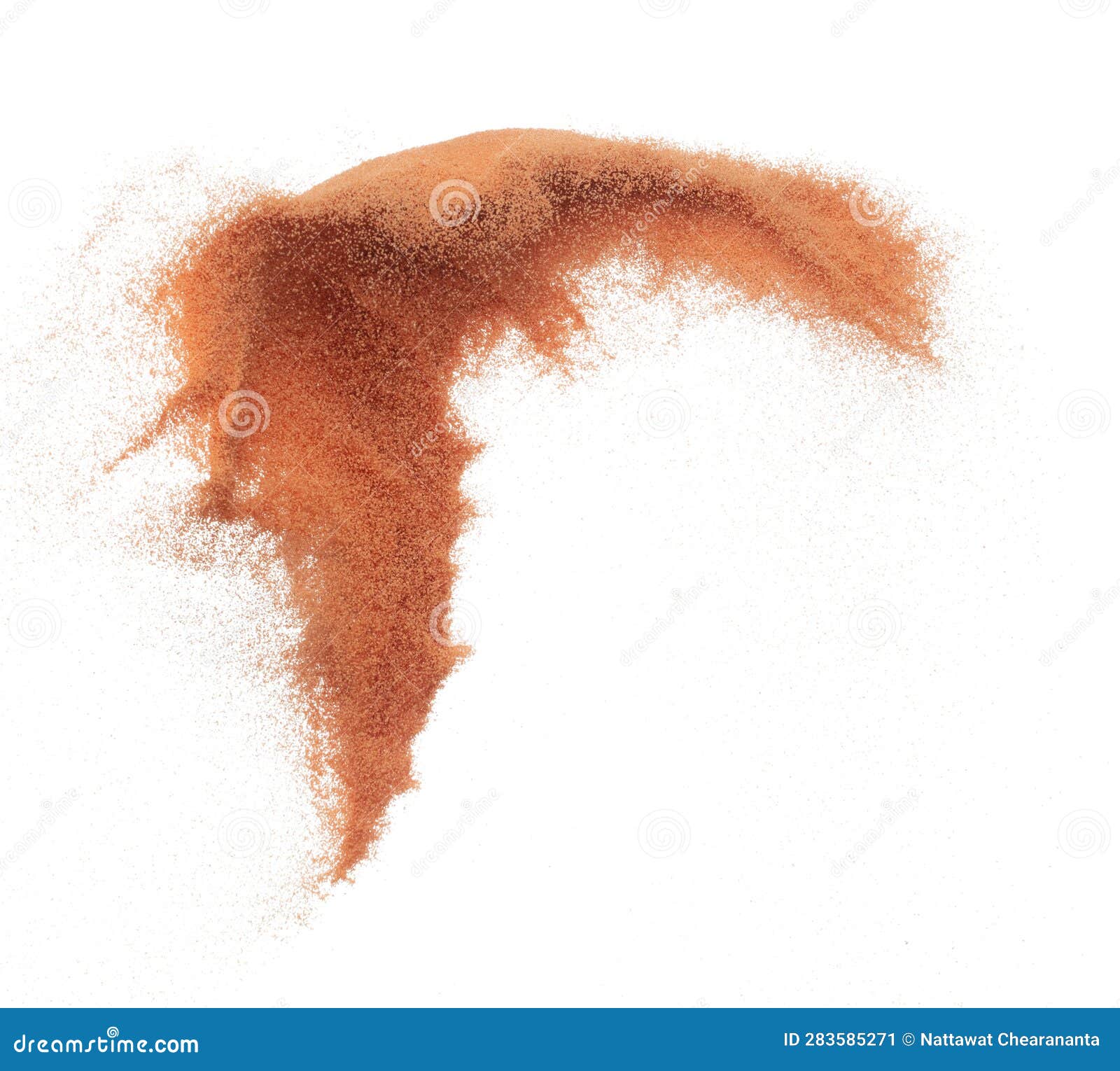 Brick Sand Flying Explosion, Ground Sands Grain Wave Explode. Abstract ...