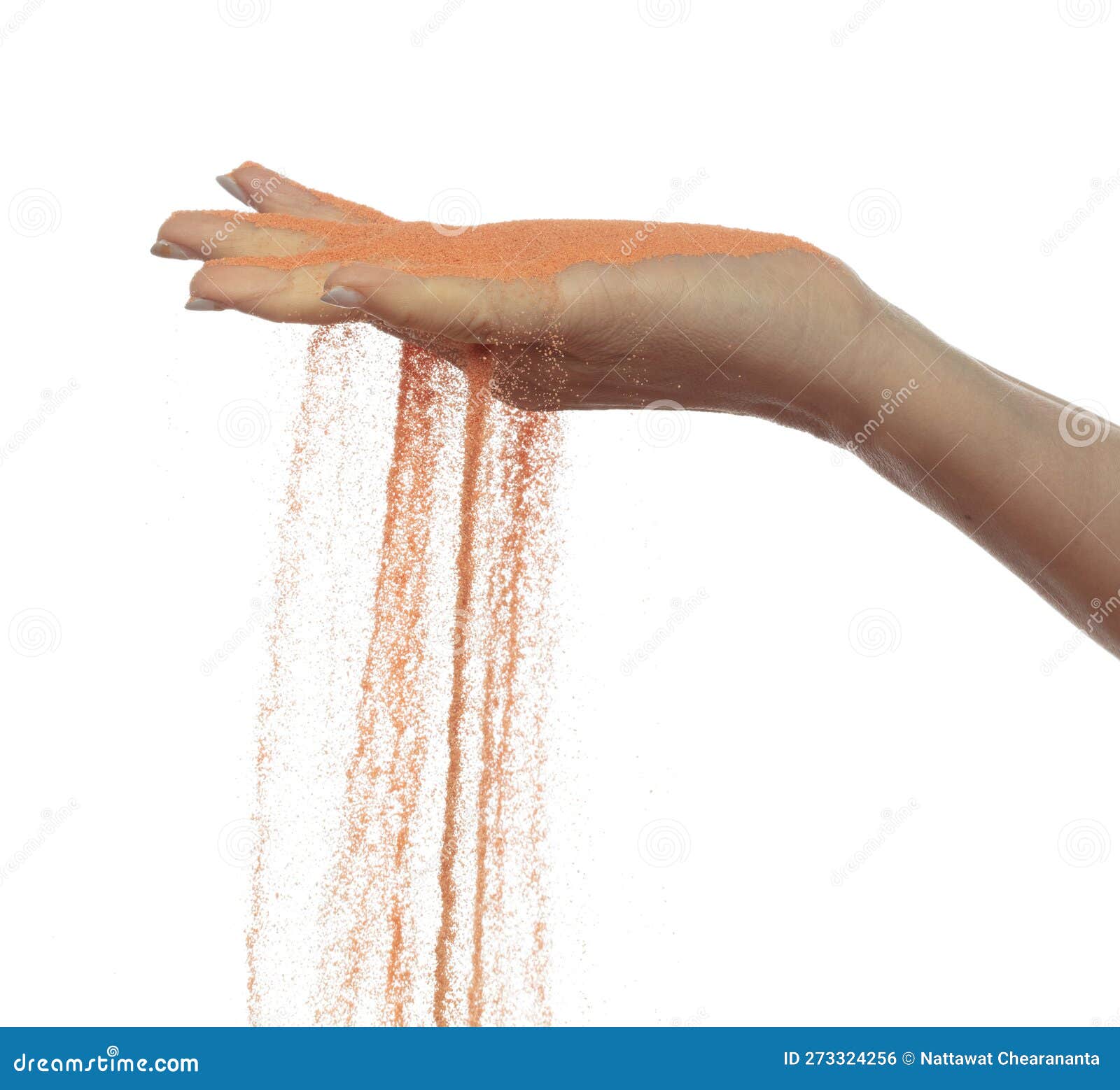 Brick Sand Pour Fall in Hand, Ground Sands Grain Wave Explode. Abstract ...