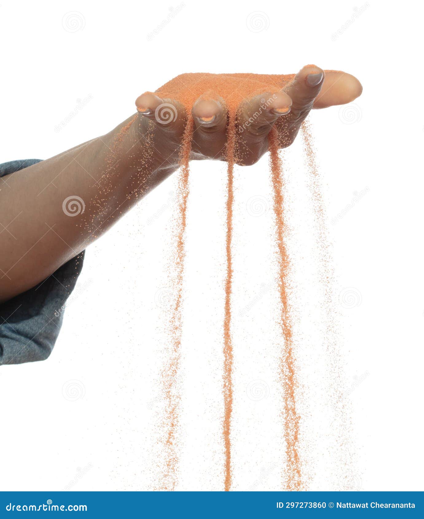 Brick Sand Pour Fall in Hand, Ground Sands Grain Wave Explode. Abstract ...