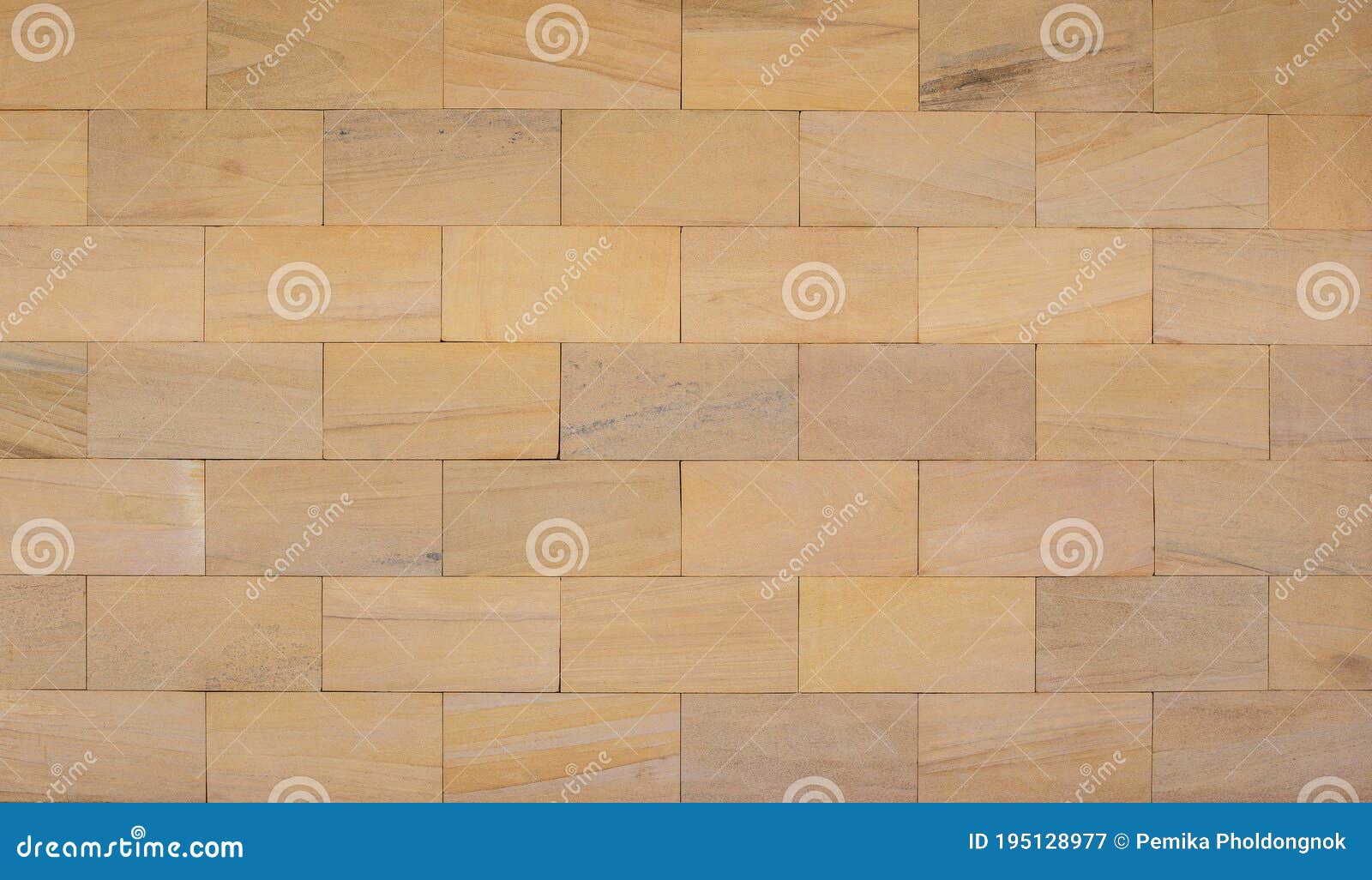 Brick Sand Stone Wall Texture Background Stock Image - Image of fossil ...