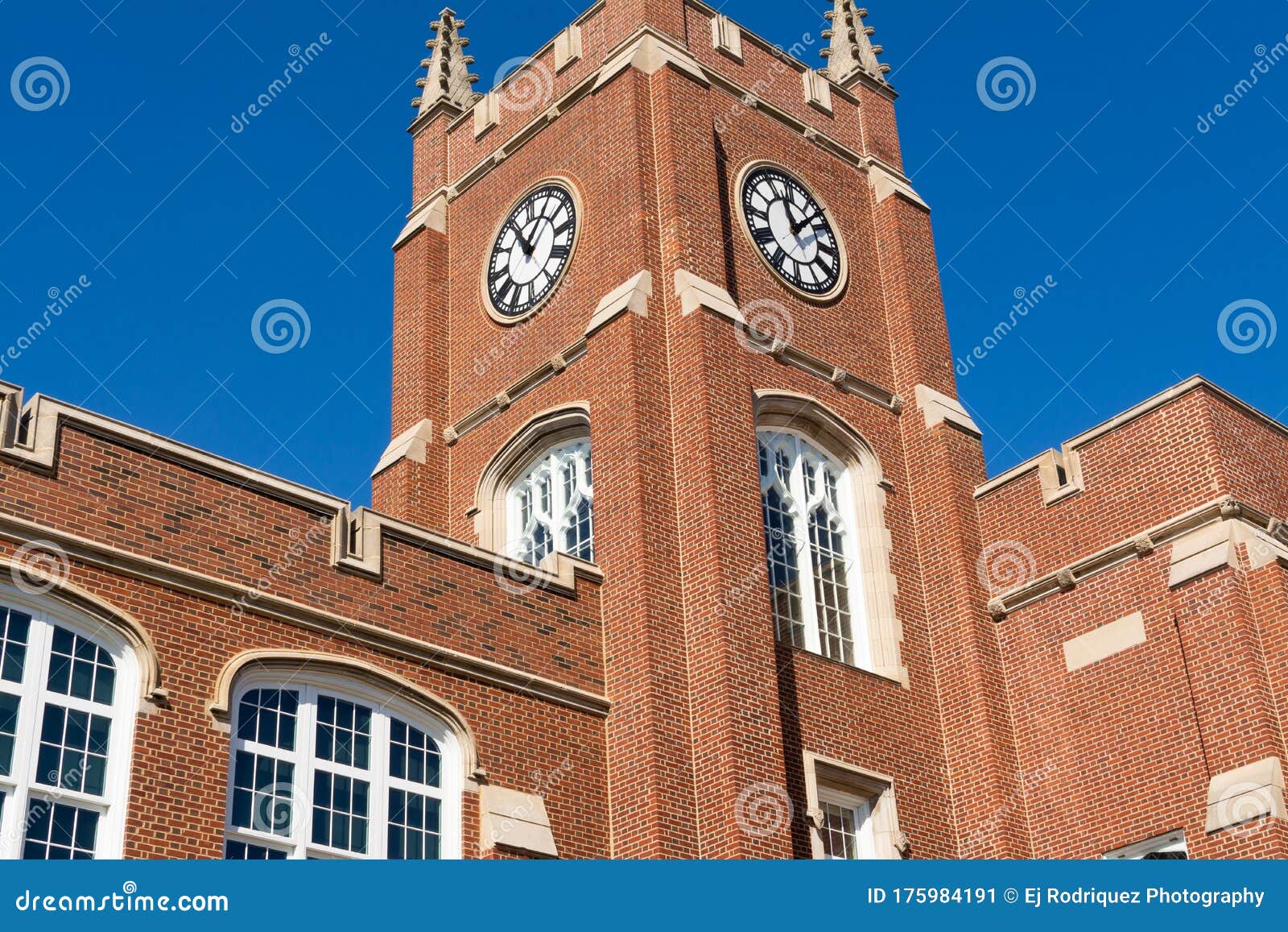 Brick School Building stock image. Image of daytime - 175984191