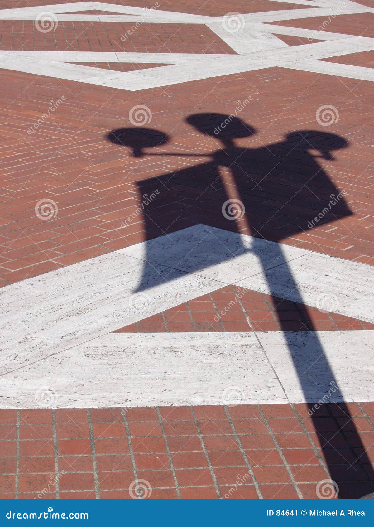 Brick Shadow stock image. Image of mosaic, pole, shadow - 84641