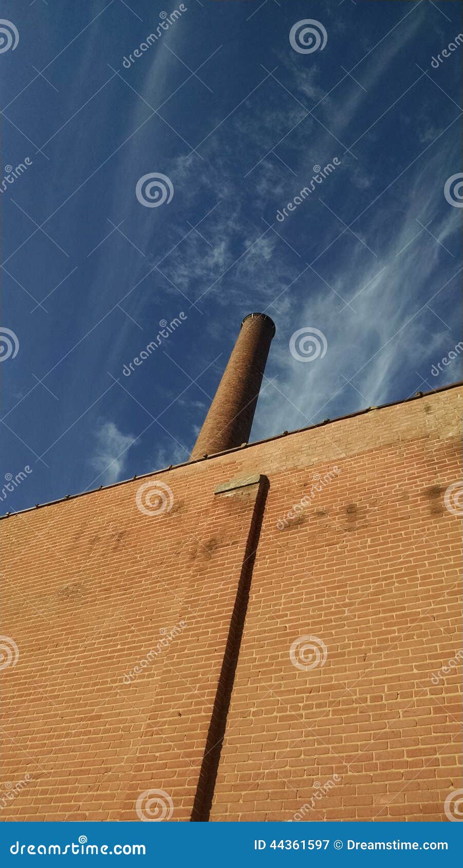 Brick smoke stack stock image. Image of grand, rapids - 44361597