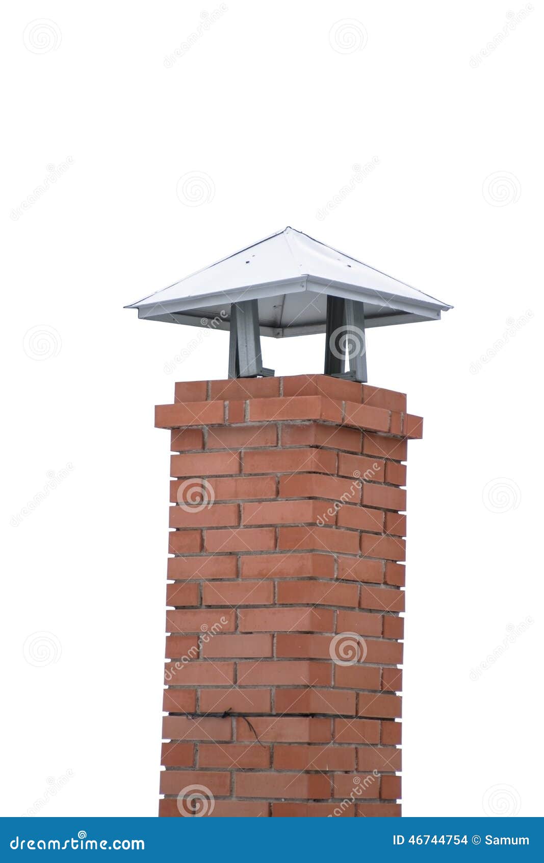 Brick smokestack stock photo. Image of structure, pollution - 46744754