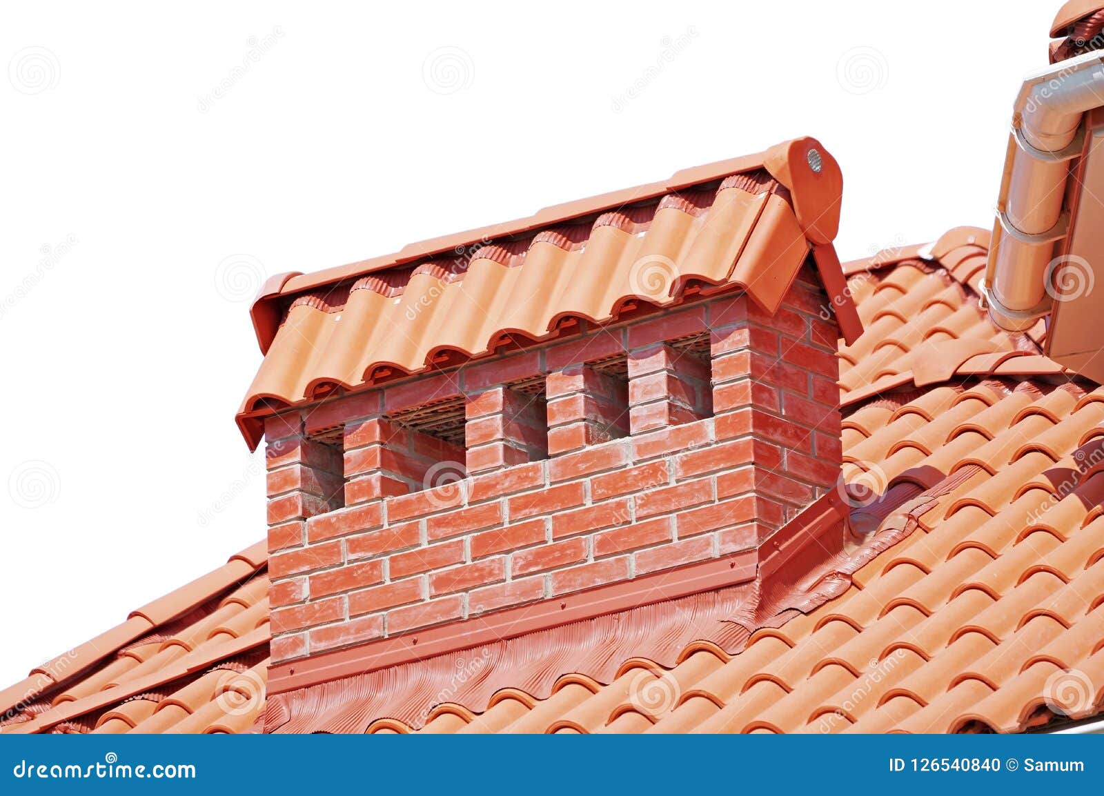 Big brick smokestack stock photo. Image of smokestack - 126540840