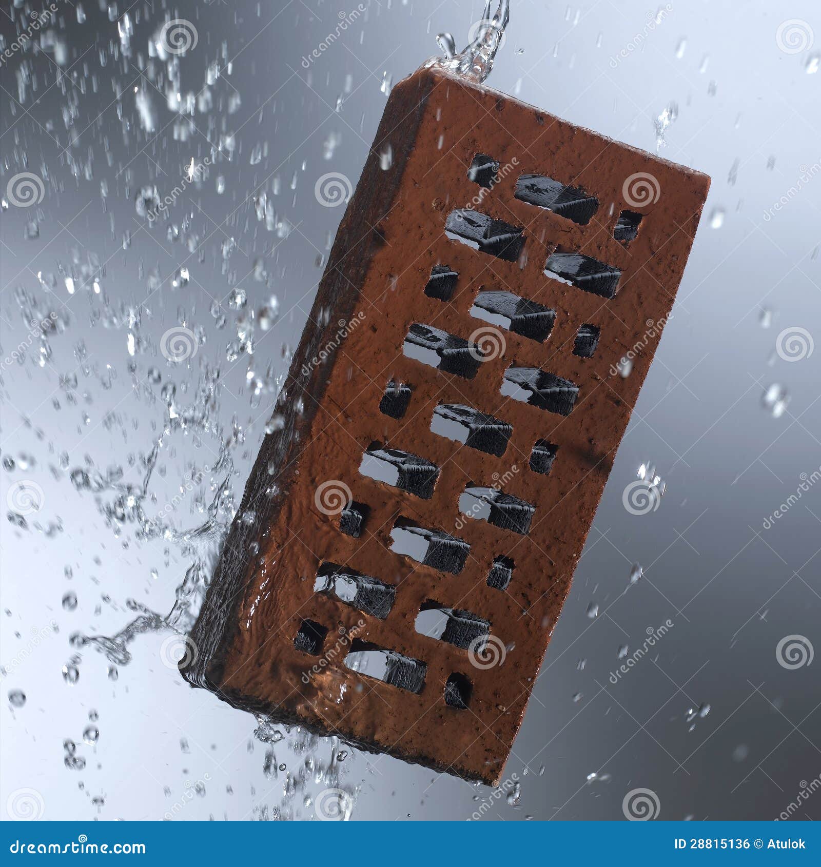 Brick splash stock photo. Image of clear, action, drop - 28815136