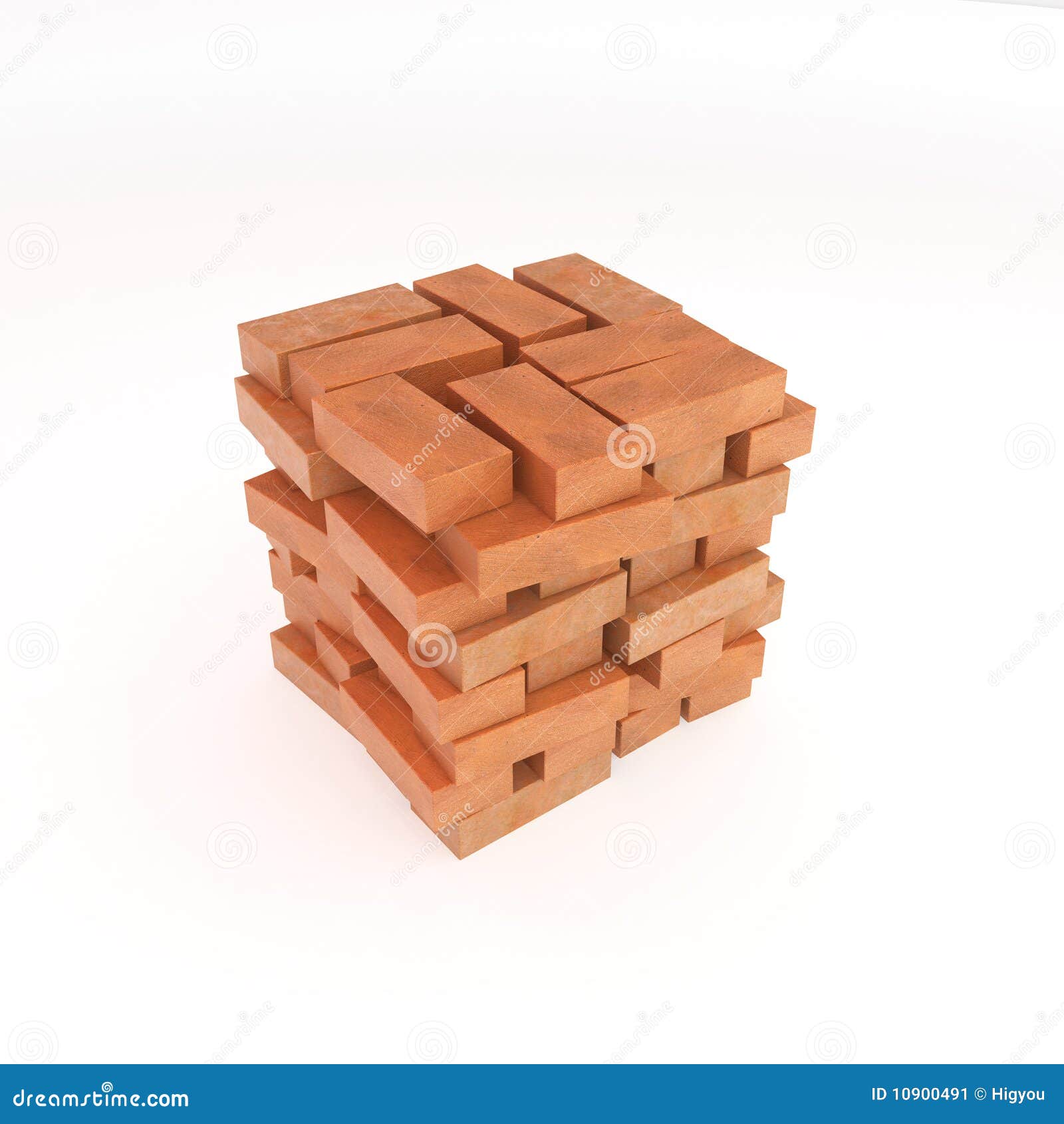 Brick Stack stock illustration. Illustration of rendering - 10900491