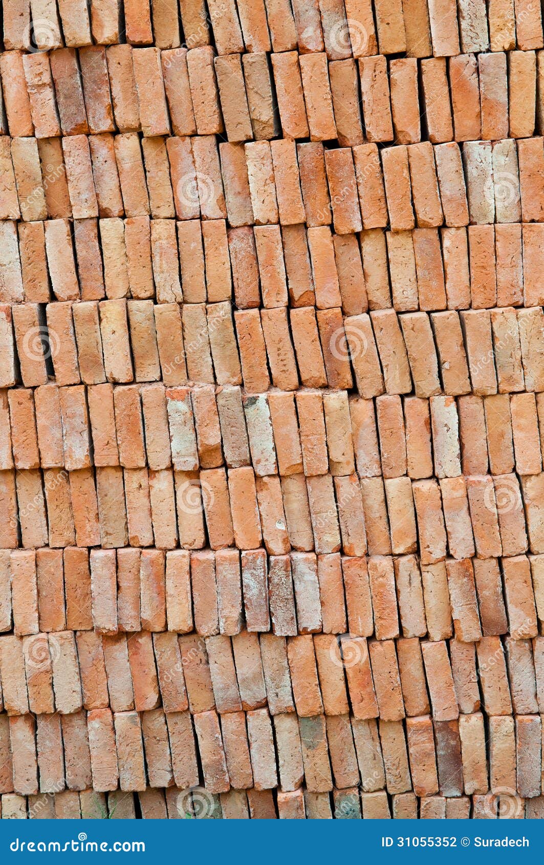 Brick Stack, Construction Material Stock Photo - Image of background ...