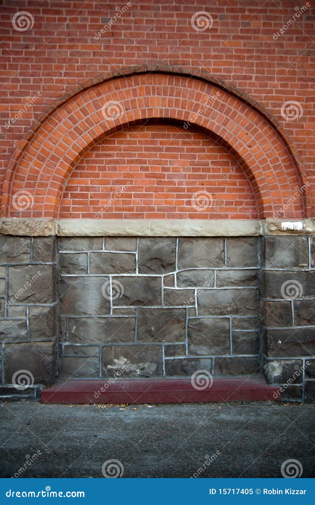 Brick and Stone Building Feature Stock Image - Image of feature, brick ...
