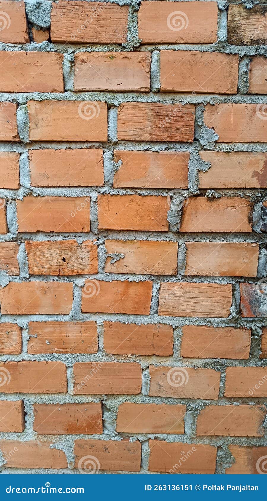 Brick Stone of House Wall with Cemen Stock Image - Image of stone, wall ...
