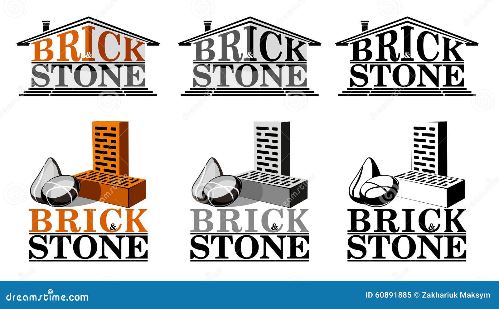 Brick stone logo stock vector. Illustration of exterior - 60891885