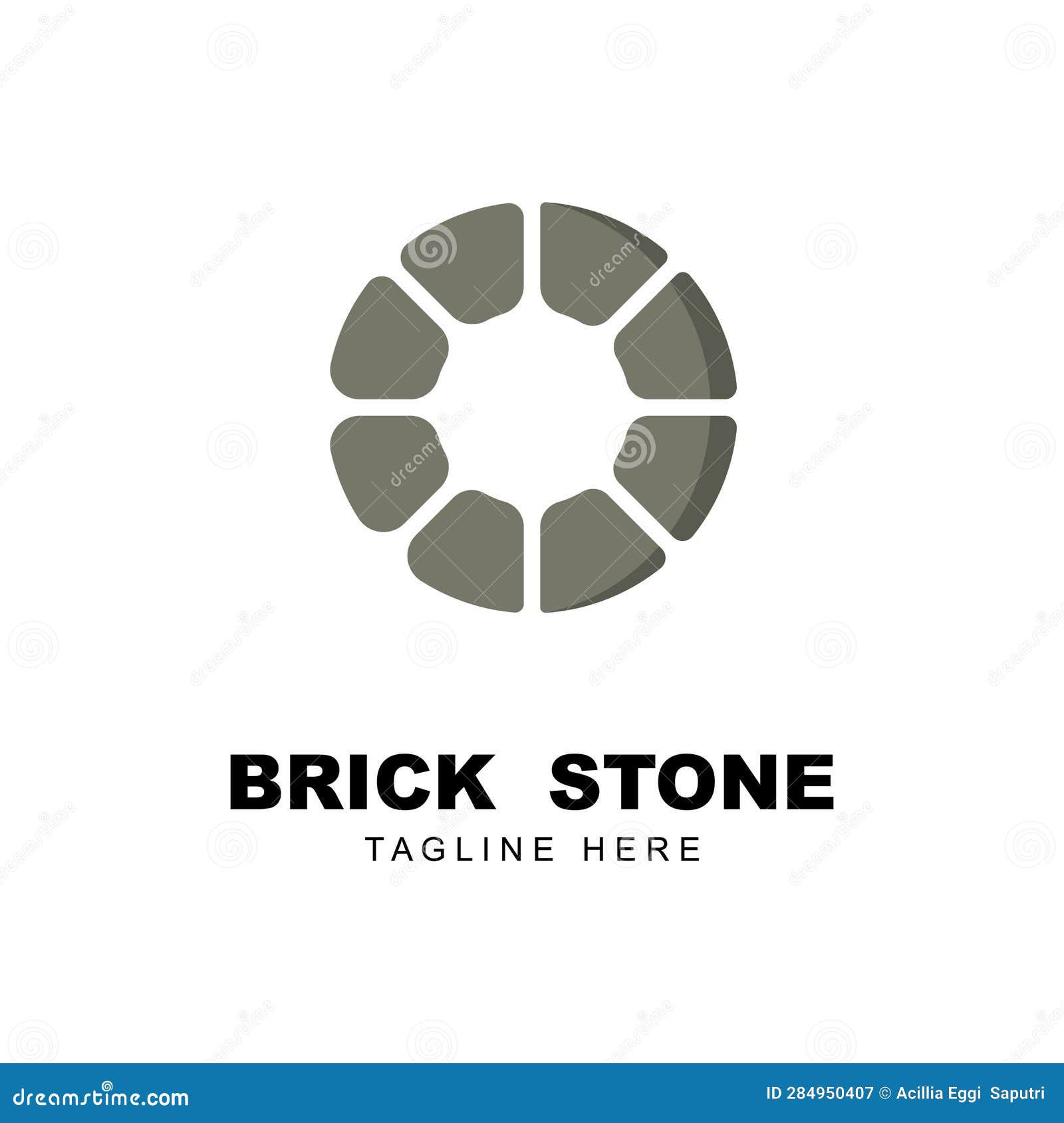 Brick Stone Logo Icon Vector Stock Vector - Illustration of templates ...