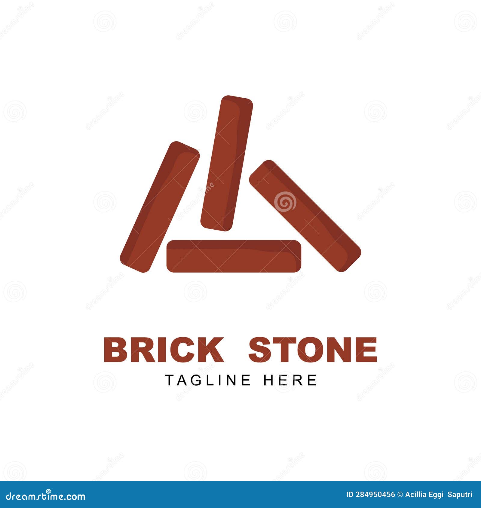 Brick Stone Logo Icon Vector Stock Vector - Illustration of exterior ...