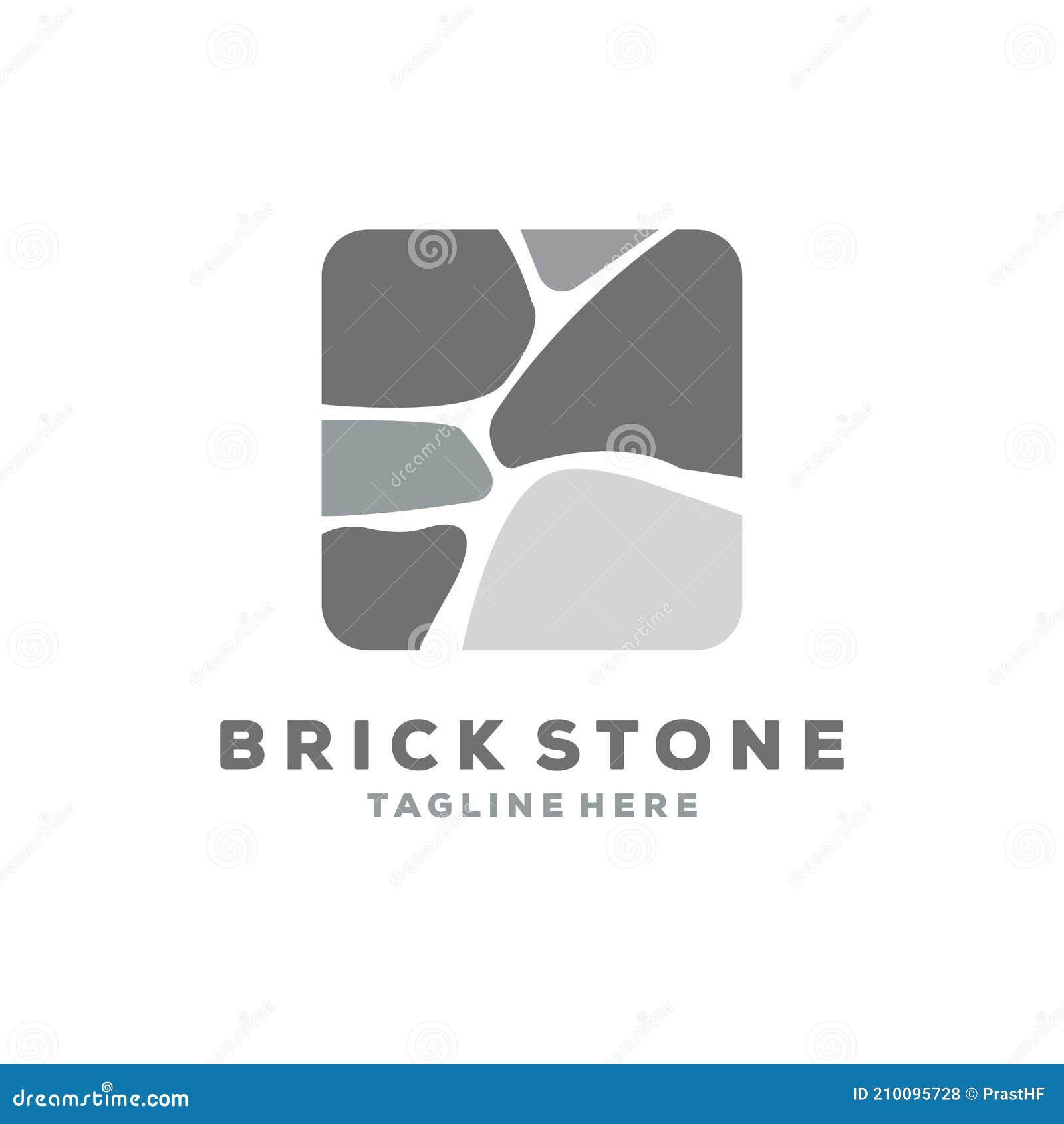 Brick Stone Logo Vector Icon Illustration Design Stock Illustration ...