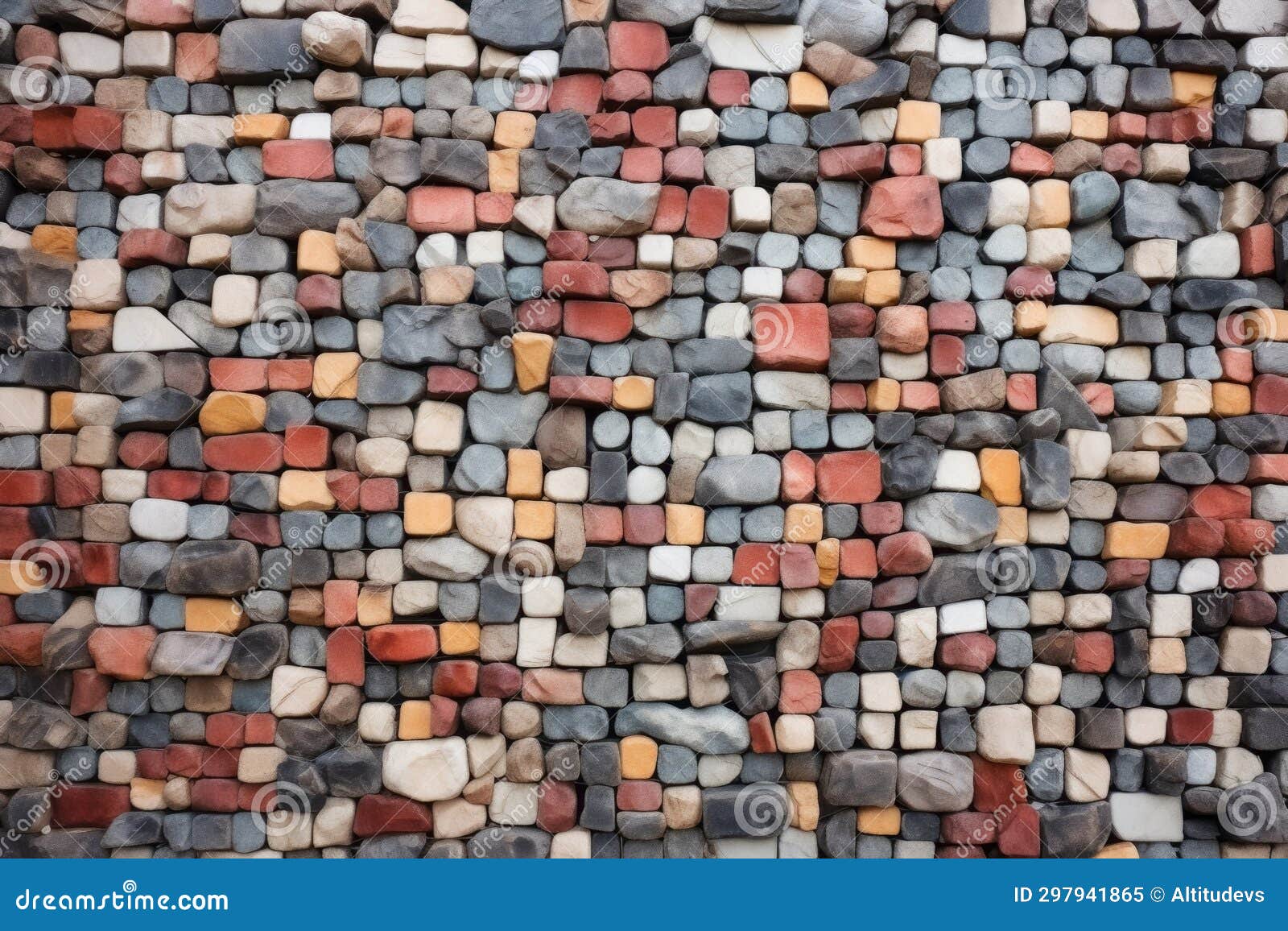 Brick and stone mixed wall stock image. Image of wall - 297941865