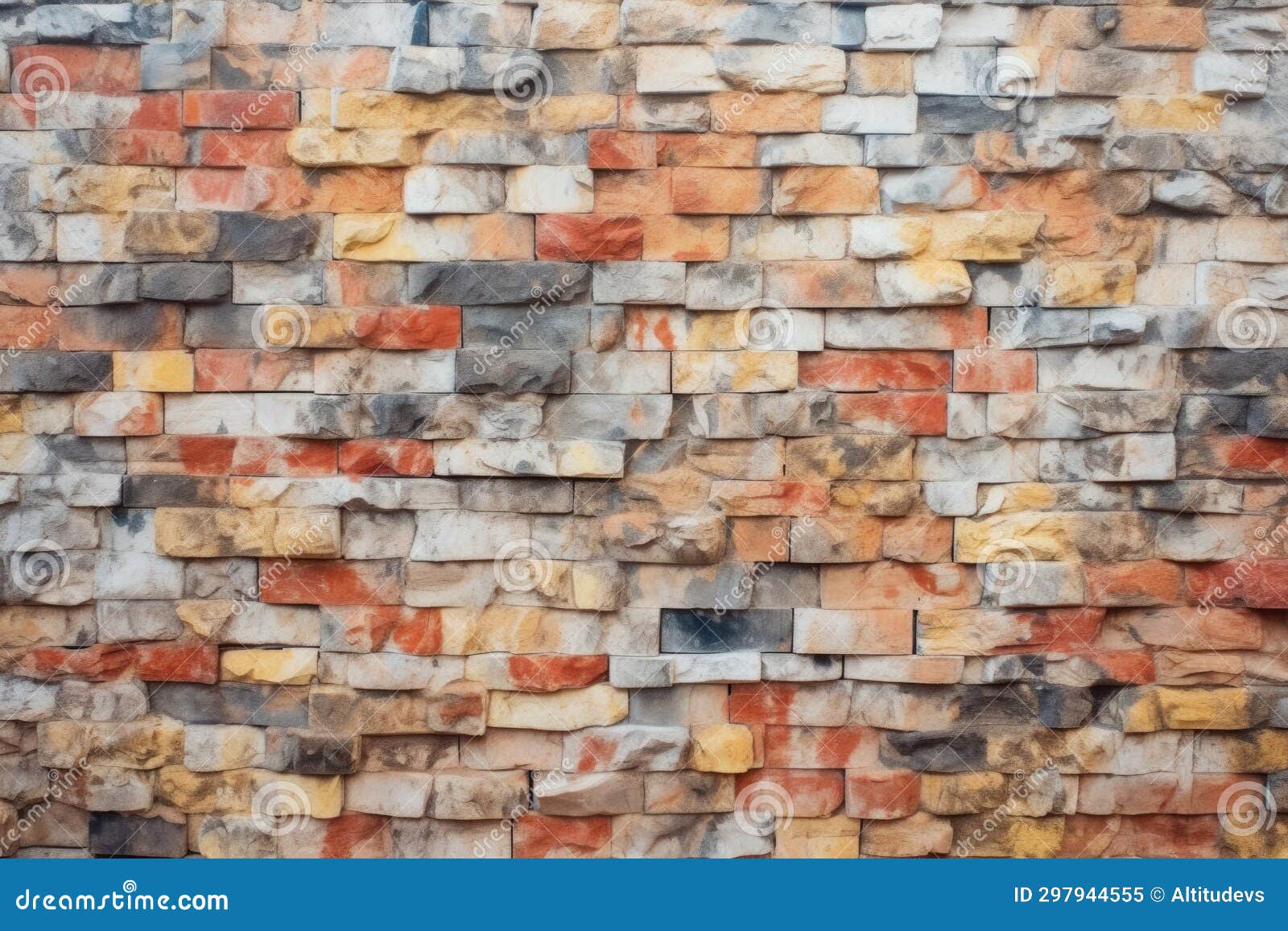 Brick and stone mixed wall stock image. Image of wall - 297944555