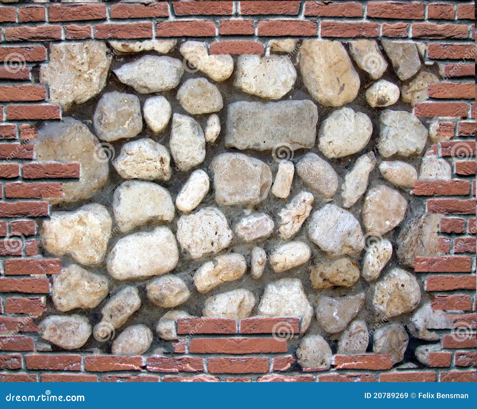 Brick and Stone Wall Pattern Stock Image - Image of walls, brick: 20789269