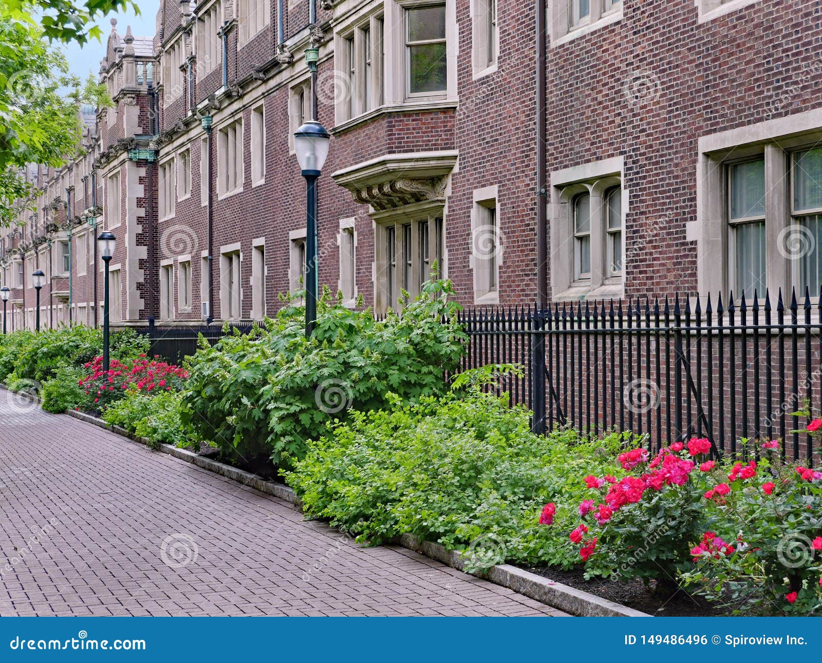 Brick Student Residence Building Stock Photo - Image of building ...