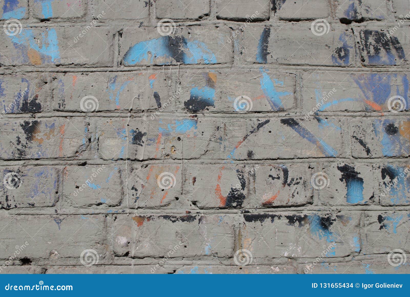 The Brick Texture with Cracks and Scratches Background Stock Photo ...