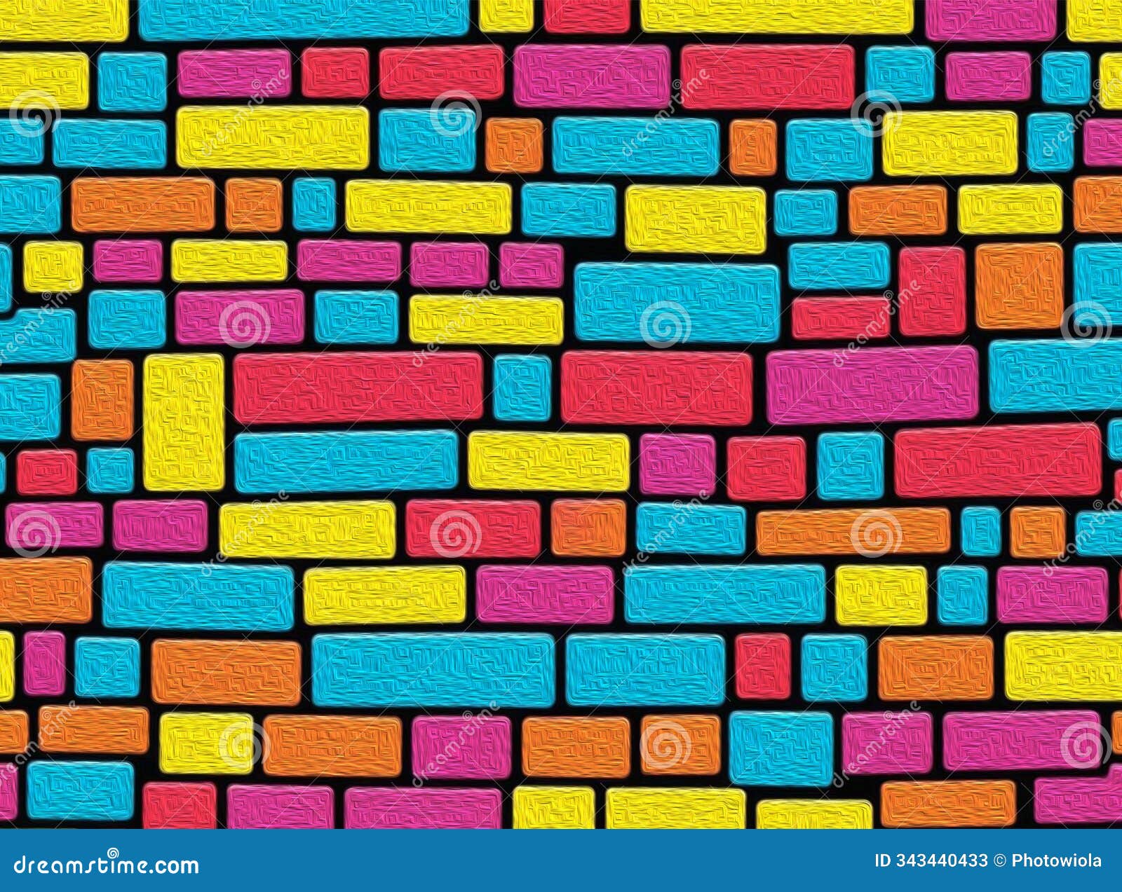 Brick Texture. Pattern for Printing on Wall Decorations, Covers ...