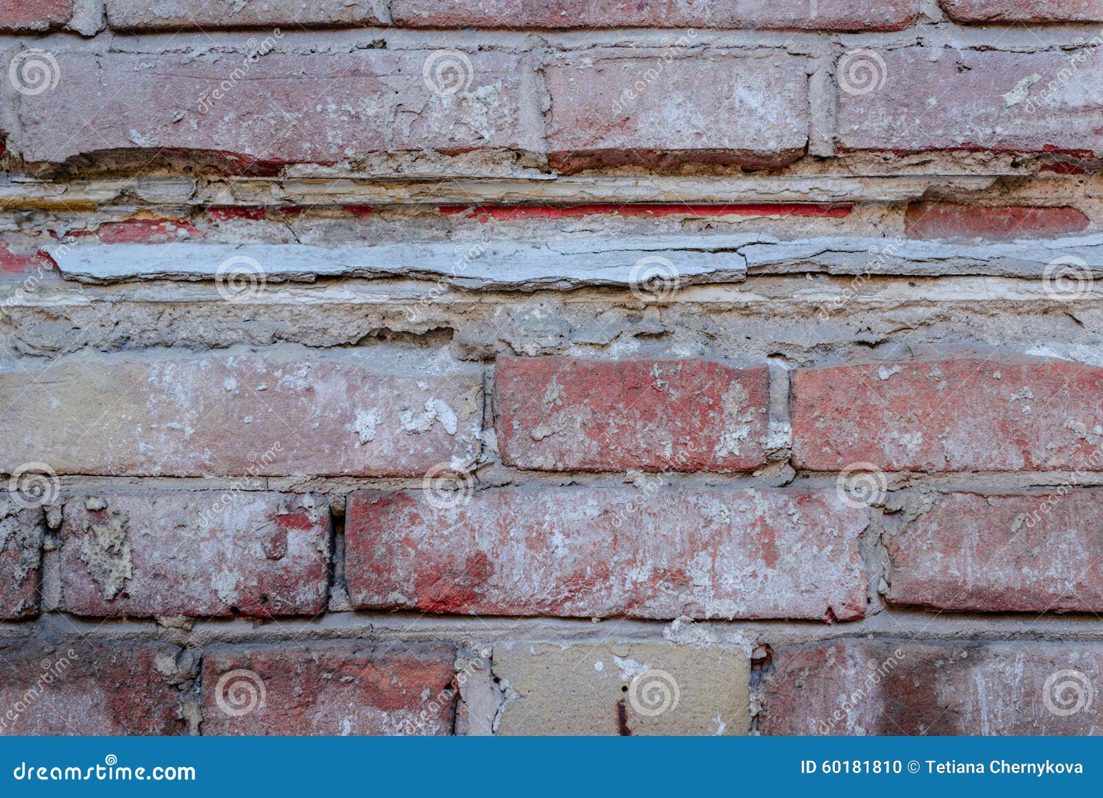 Brick Texture with Scratches and Cracks Stock Photo - Image of ...