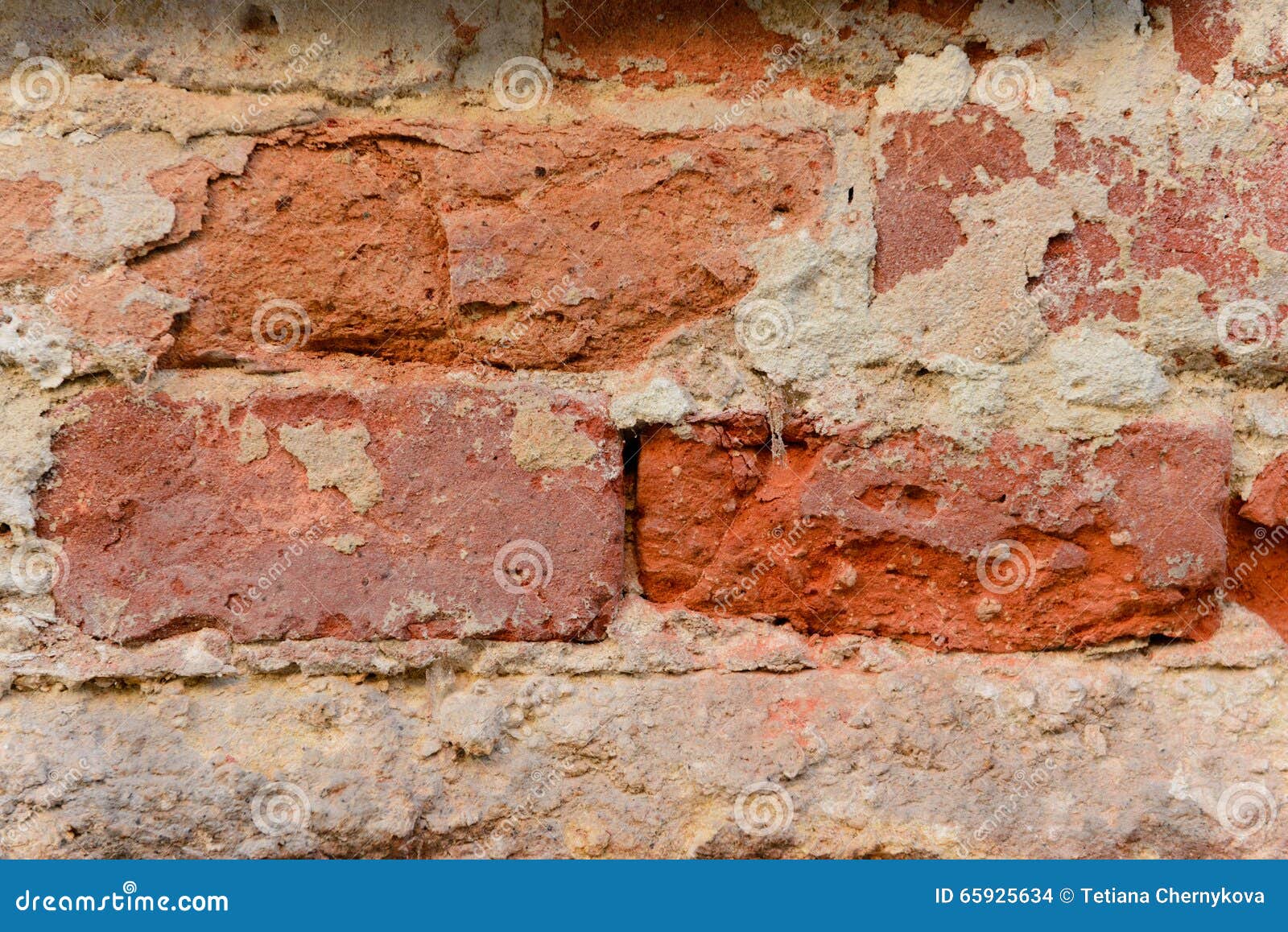 Brick Texture with Scratches and Cracks Stock Photo - Image of orange ...