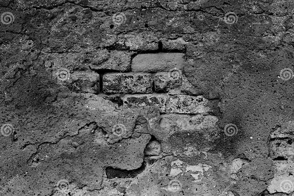 Brick Texture with Scratches and Cracks Stock Photo - Image of ...