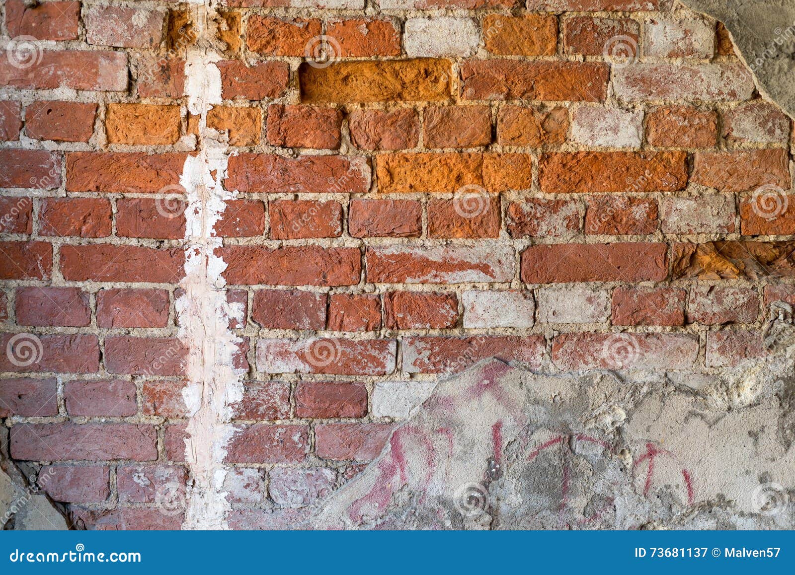 Brick Textured Background or Wallpaper of Old Red Color Stock Image ...