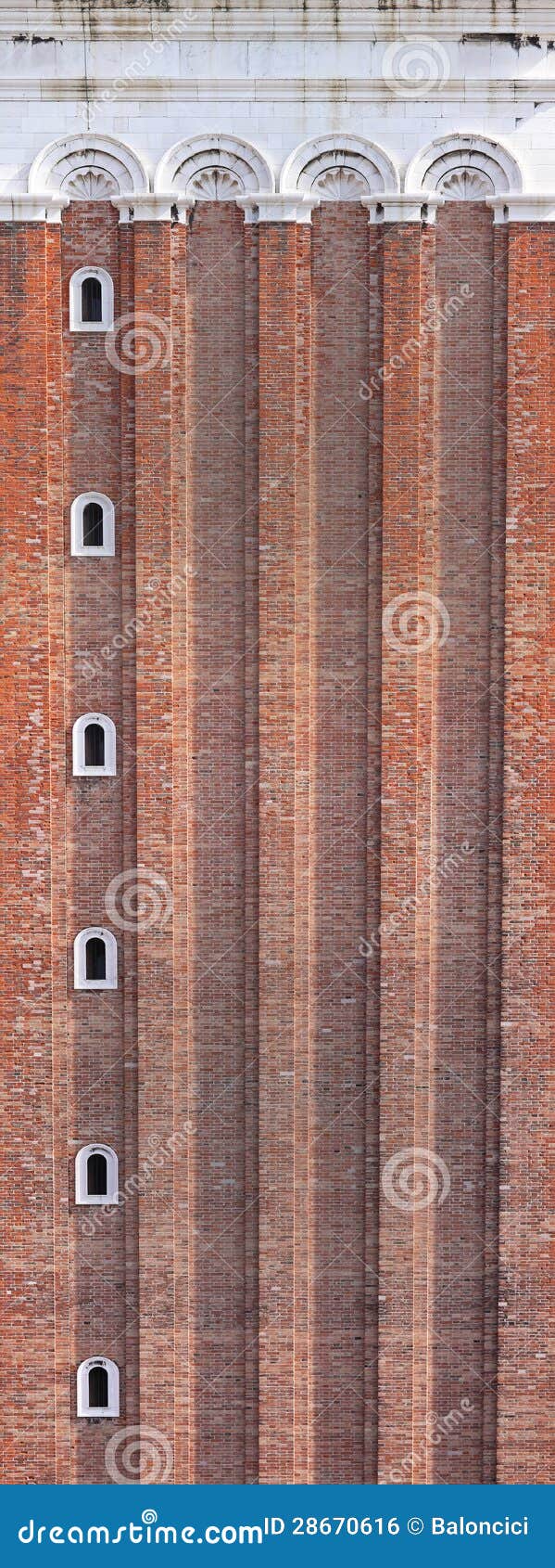 Brick tower stock photo. Image of exterior, veneto, italy - 28670616